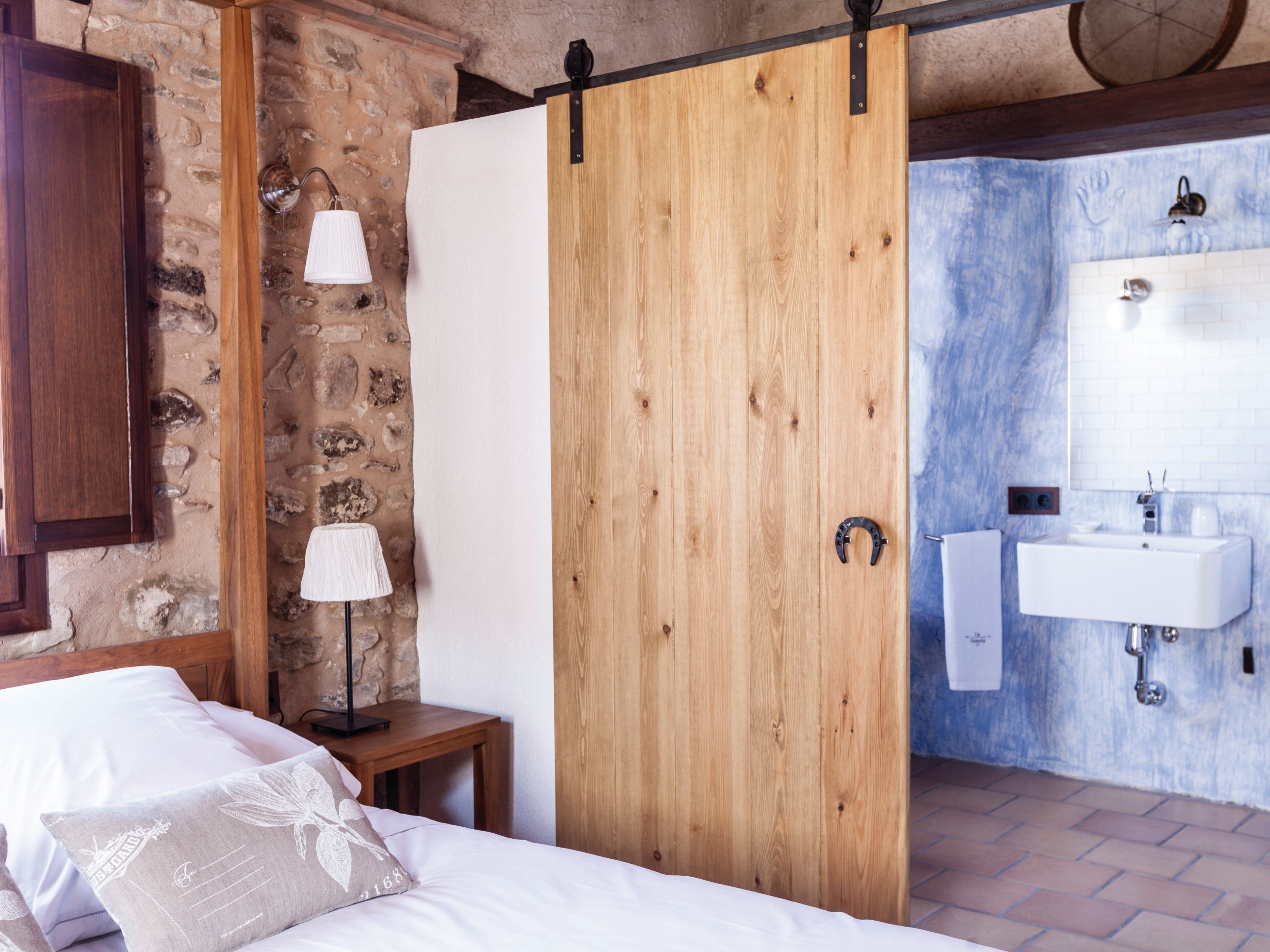 RUSTICO TIMBER Sliding door track By Saheco