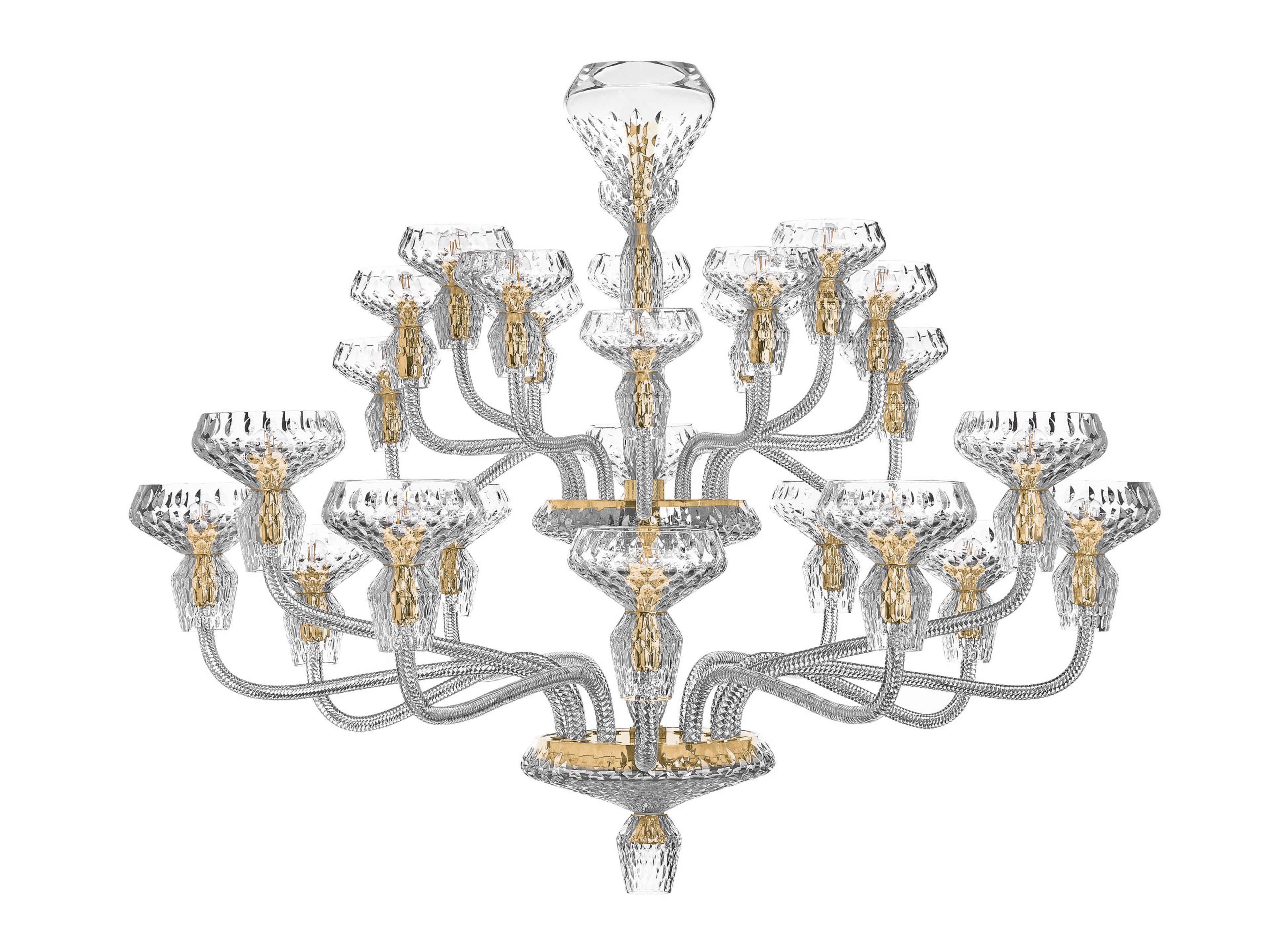 FOLIA Crystal chandelier By Saint-Louis | design Noé Duchaufour-Lawrance