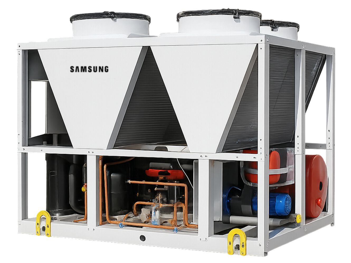 Chiller aria-acqua in pompa di calore reversibile EHM V-SHAPE - Samsung ...