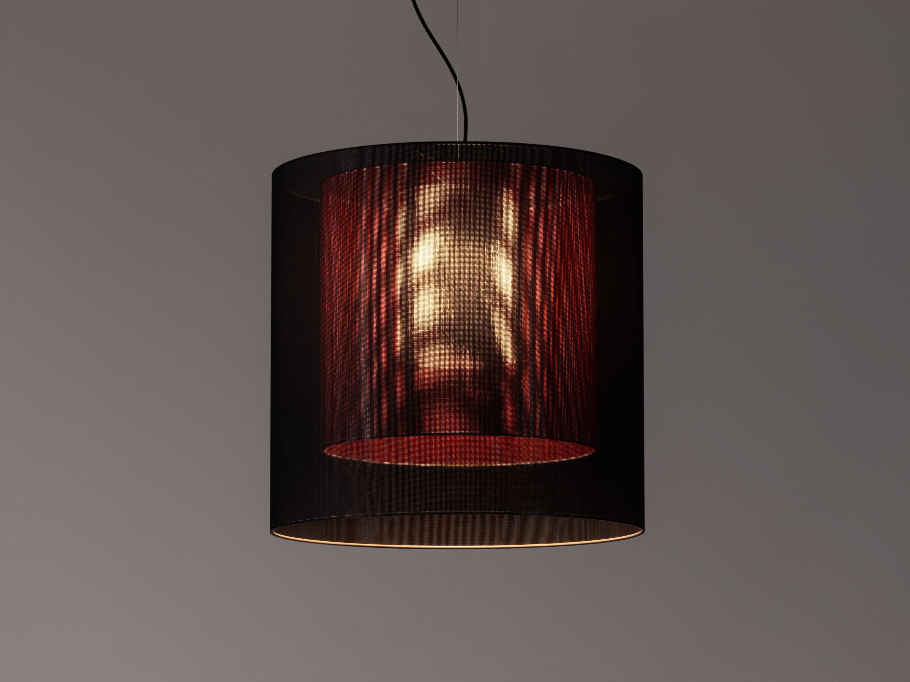 MOARÉ LED polyester pendant lamp By Santa & Cole | design Antoni Arola
