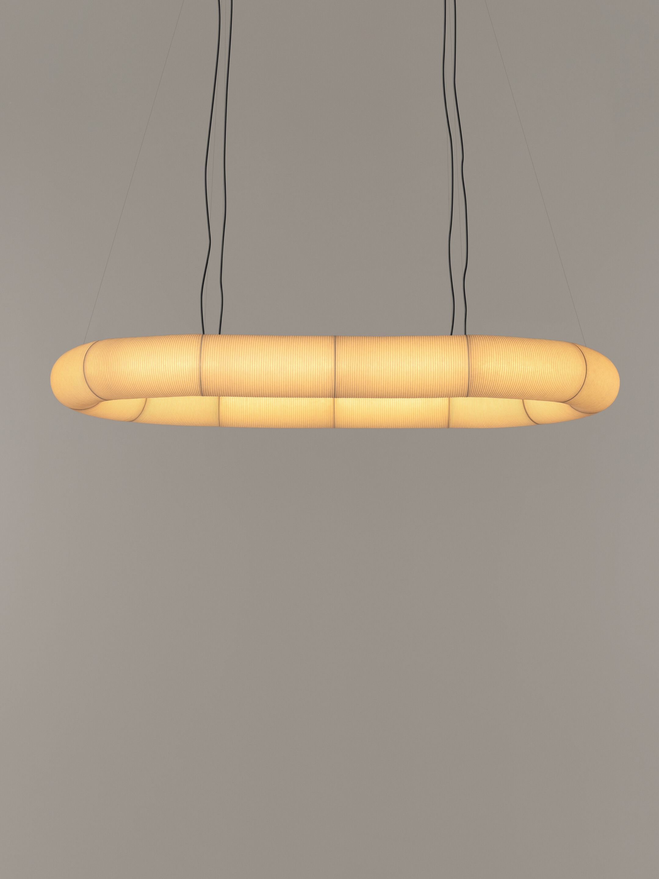 TEKIÒ CIRCULAR / OVAL LED dimmable japanese paper pendant lamp By Santa & Cole | design Anthony ...