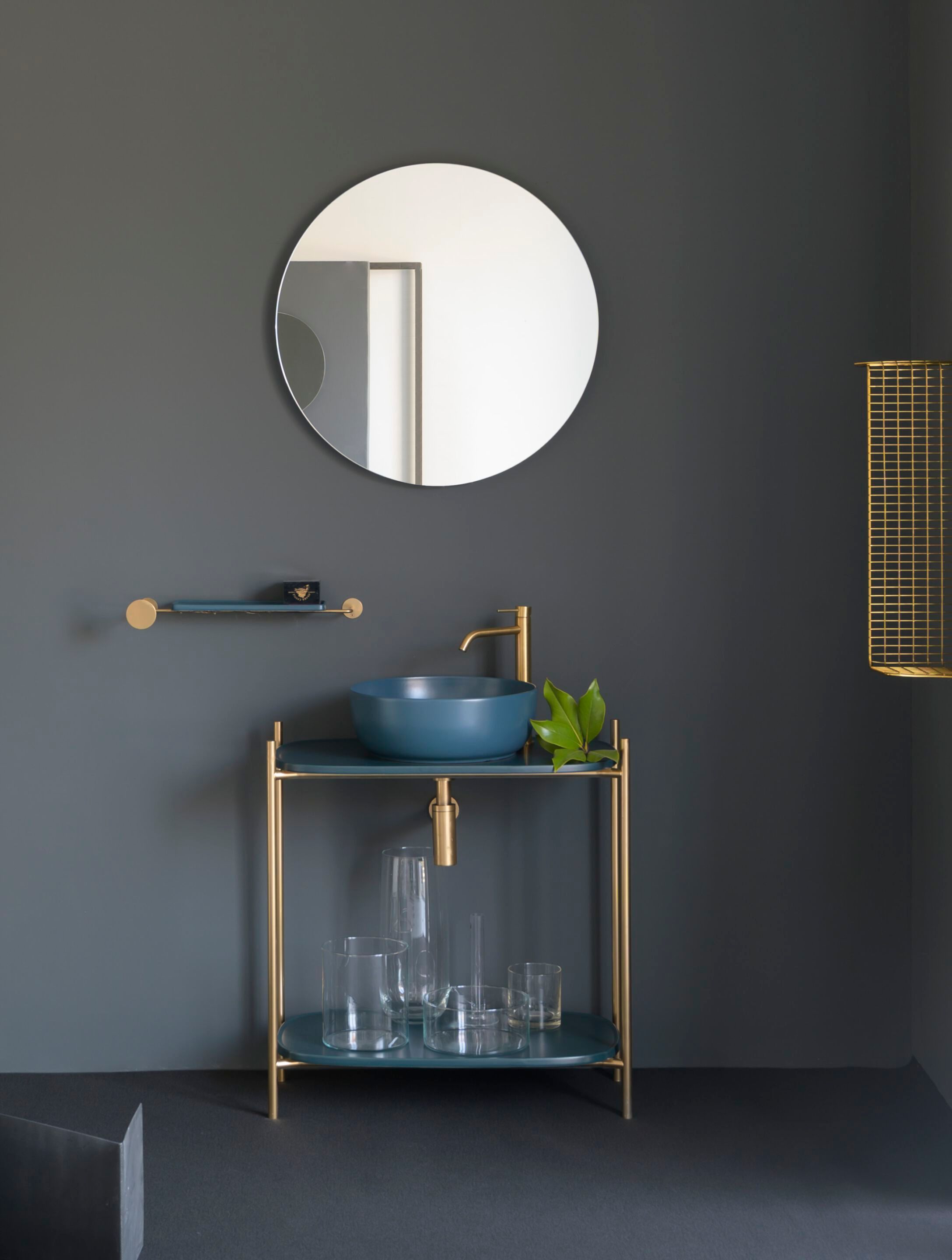 LAILA Floor-standing metal vanity unit By Scarabeo Ceramiche