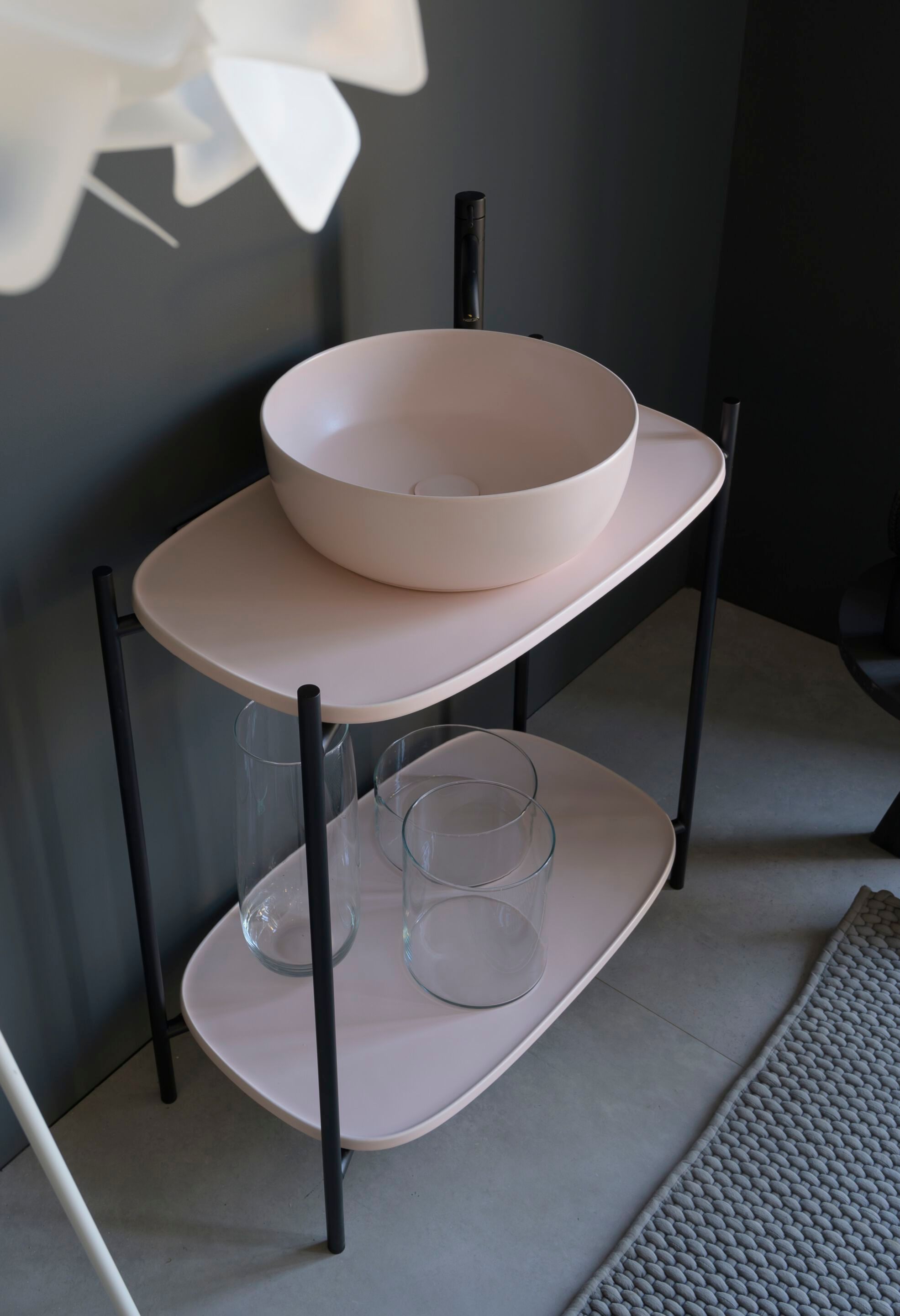 LAILA Floor-standing metal vanity unit By Scarabeo Ceramiche