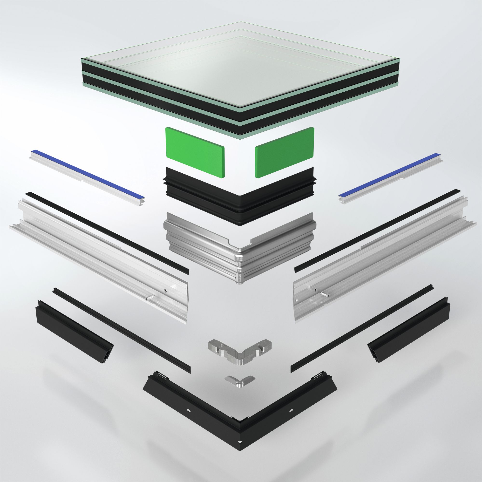 Schüco AWS 75 PD.SI Glass and aluminium window By Schüco