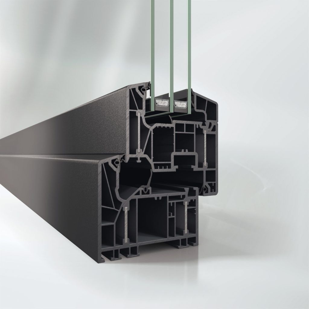 PVC thermal break window Schüco LivIng Alu Inside By Schüco PWS Italia