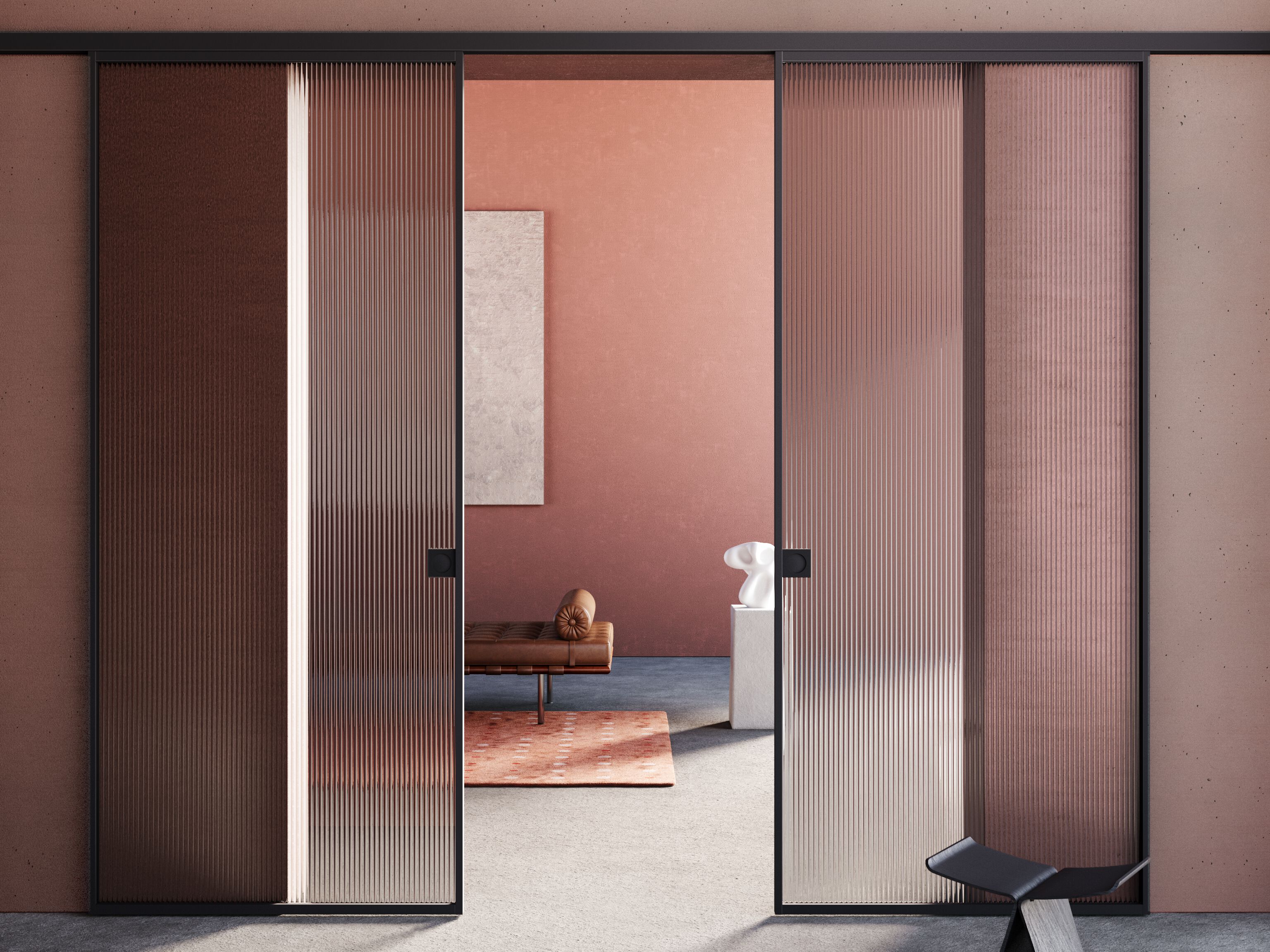 ACQUA Glass internal sliding door By Scrigno