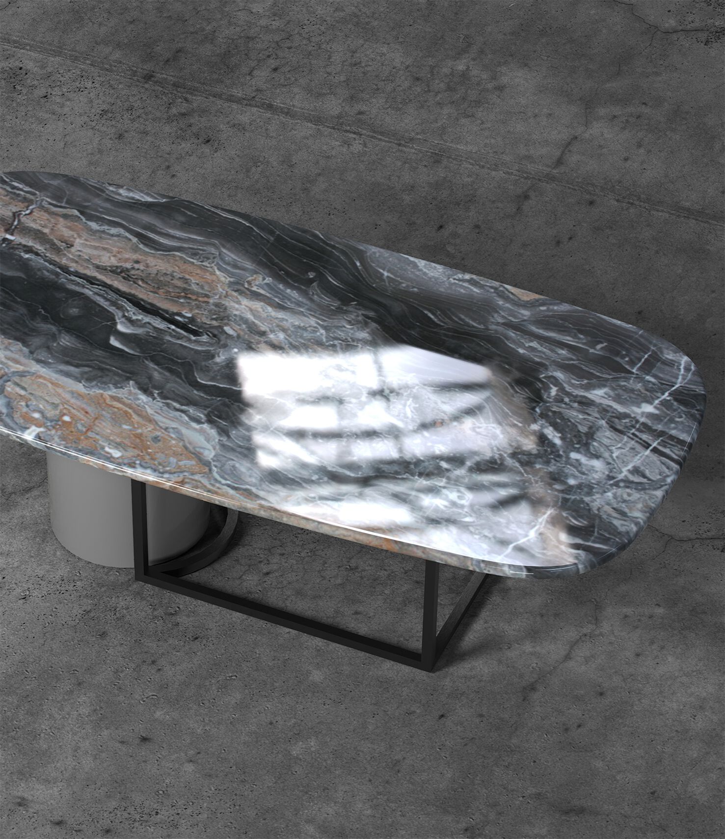 HORUS MARBLE Rectangular marble table By Secolo | design Artefatto