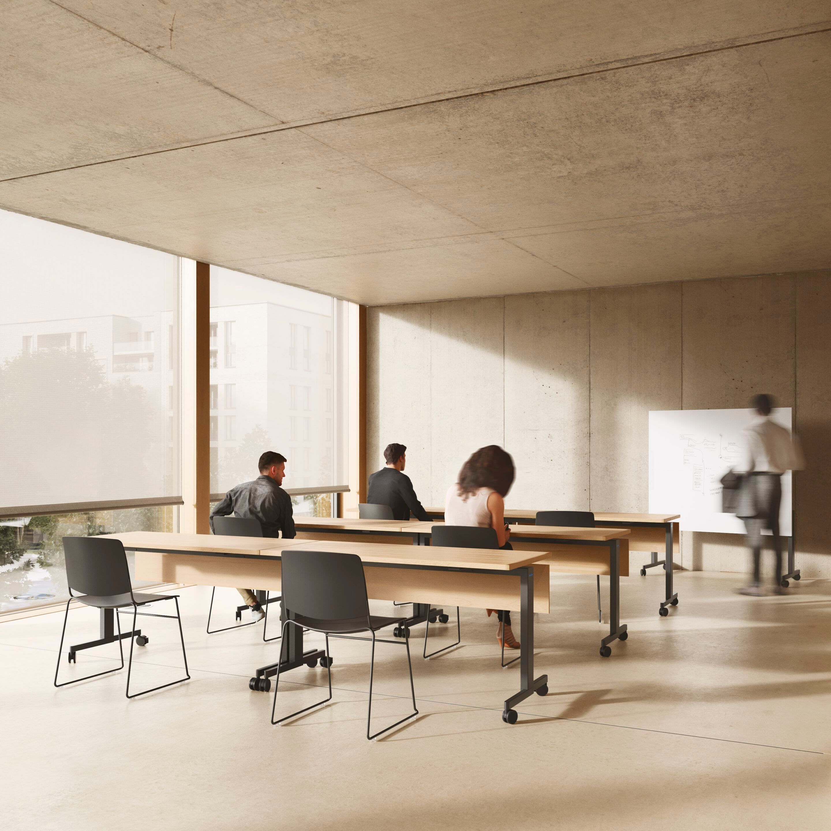 TOOL FOLDING TABLE + LECTERN + MEETING TABLE + WHITEBOARD Office desk ...