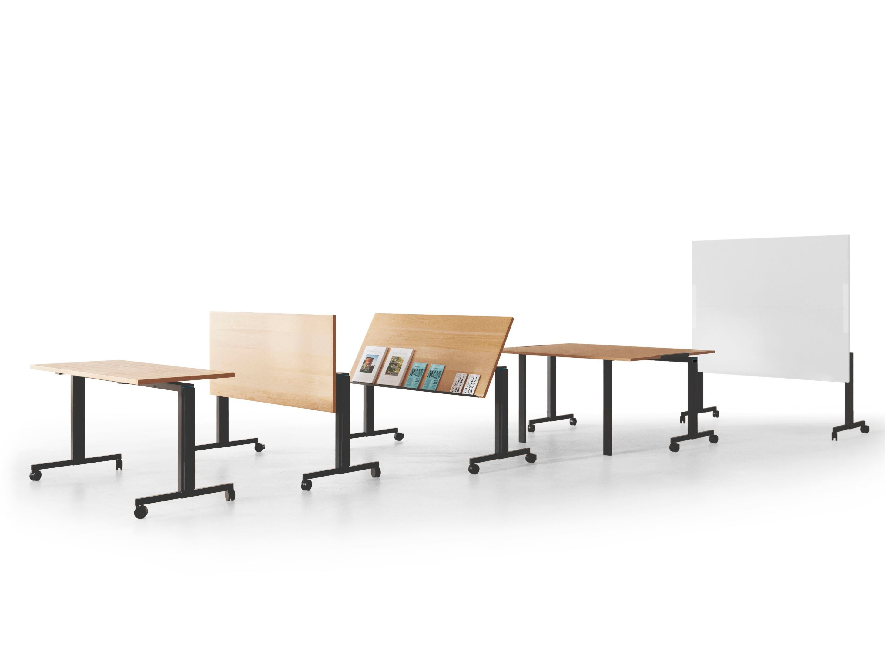 TOOL FOLDING TABLE + LECTERN + MEETING TABLE + WHITEBOARD Office desk ...