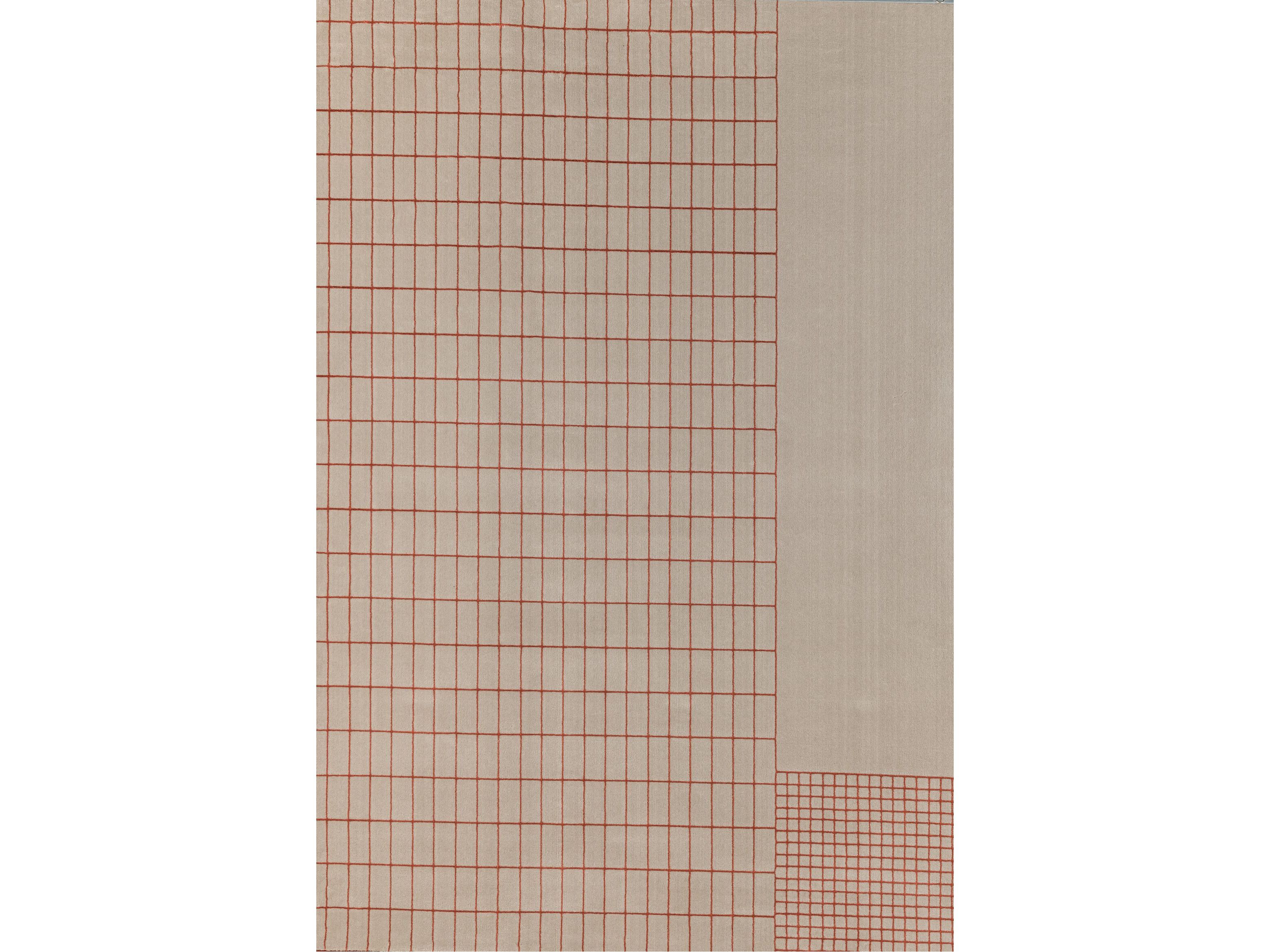 GRAPH PAPER Polypropylene rug with geometric shapes By Shishka Project
