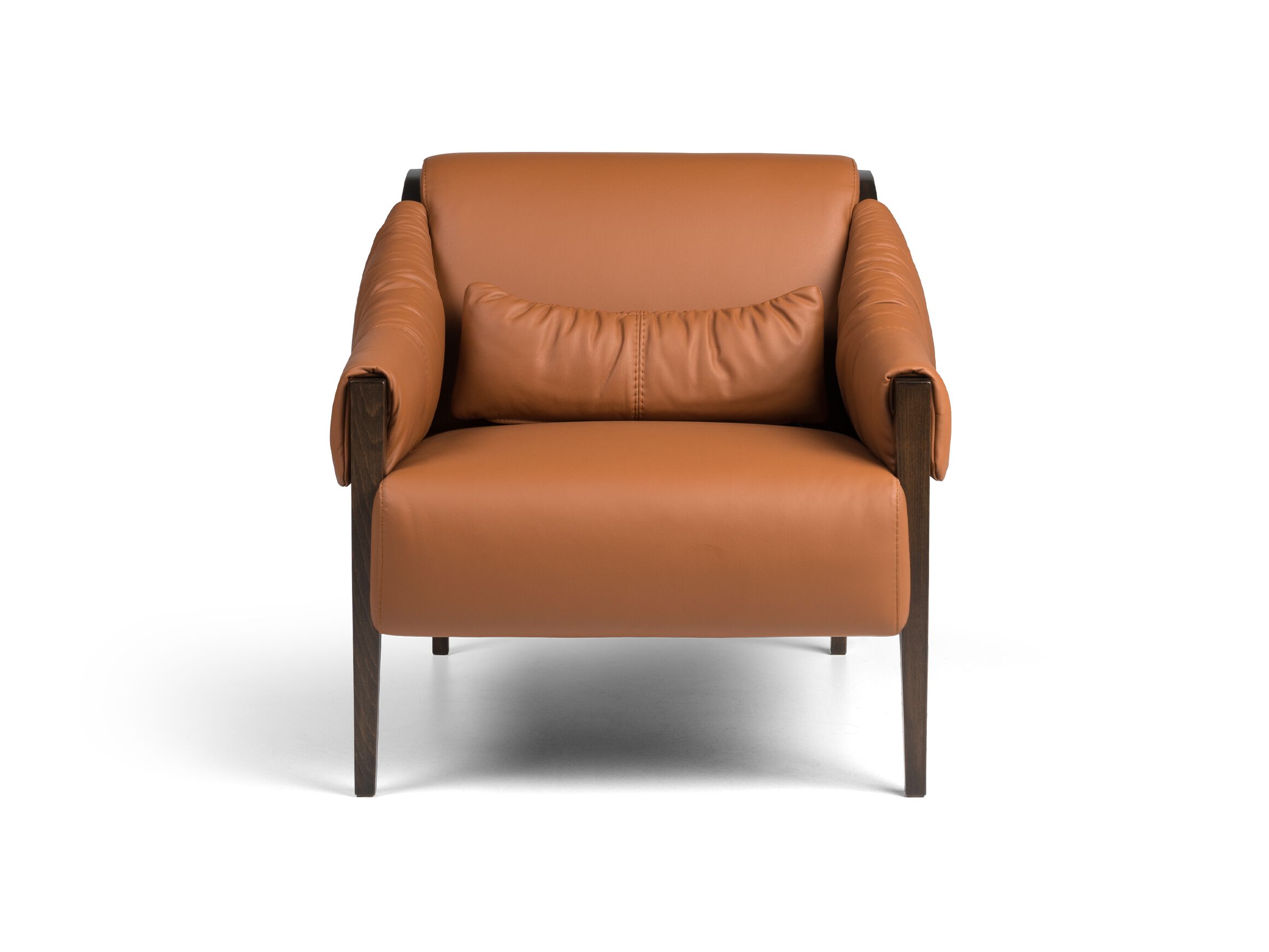 JACKSON Leather armchair with armrests By Sit Design