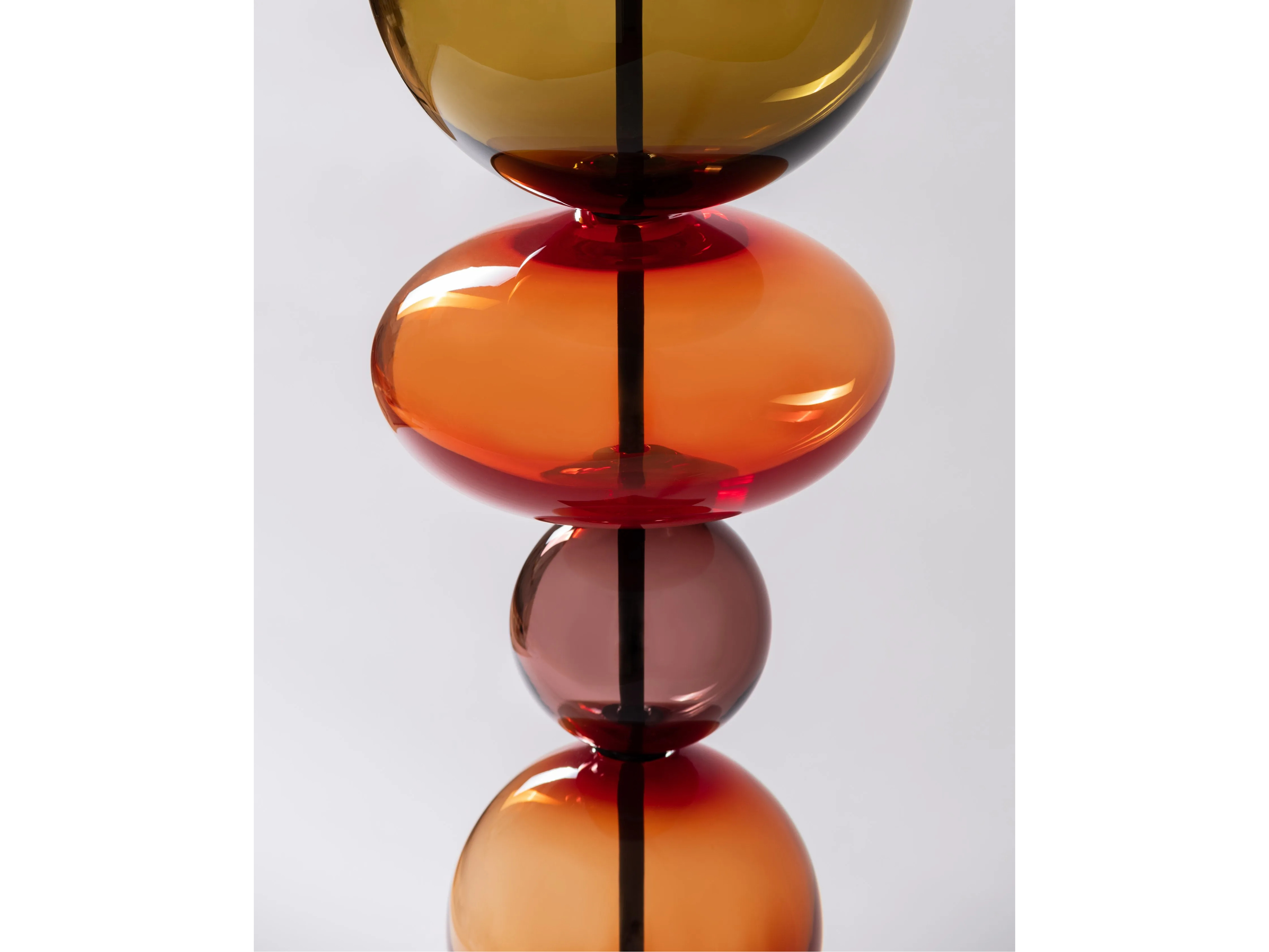 STACK Blown glass sculpture By SkLO | design Karen Gilbert, Paul Pavlak