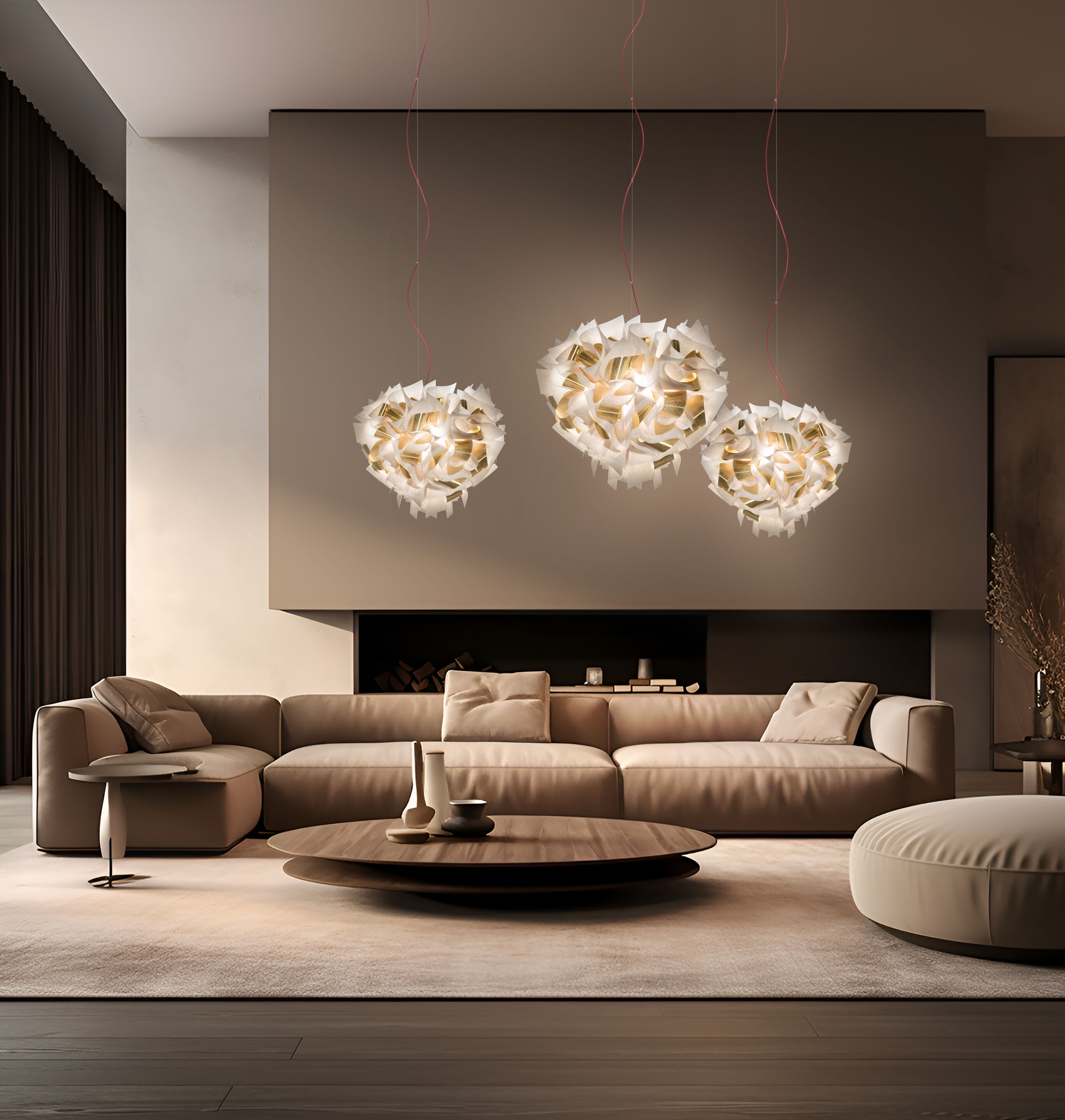VELI AUREA 吊灯 By Slamp | design Adriano Rachele