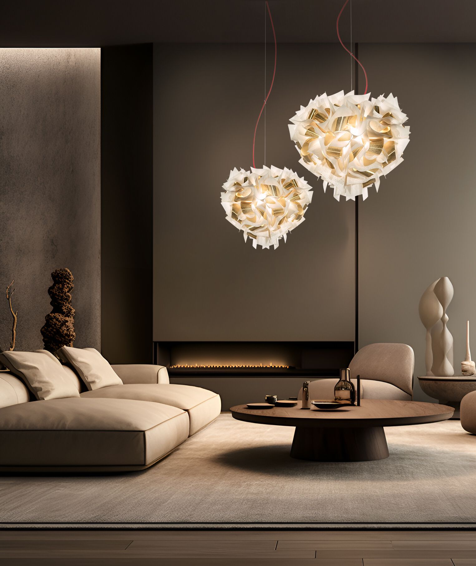 VELI AUREA 吊灯 By Slamp | design Adriano Rachele