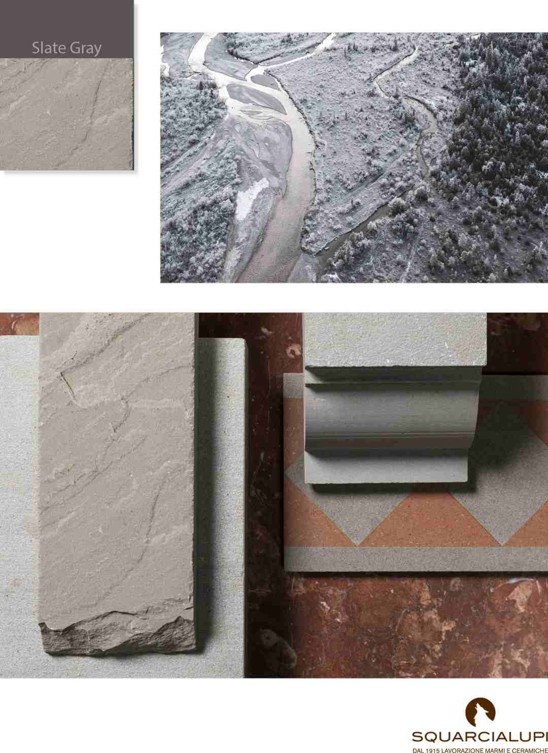 SLATE GRAY Outdoor floor tiles By Squarcialupi Marmi