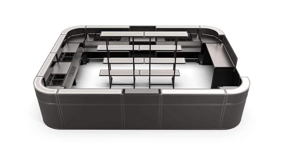 360° SET-UP BAR Bar counter By Station Deus®