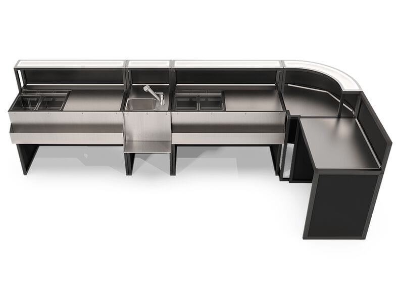 "L" SET-UP BAR Bar counter By Station Deus®