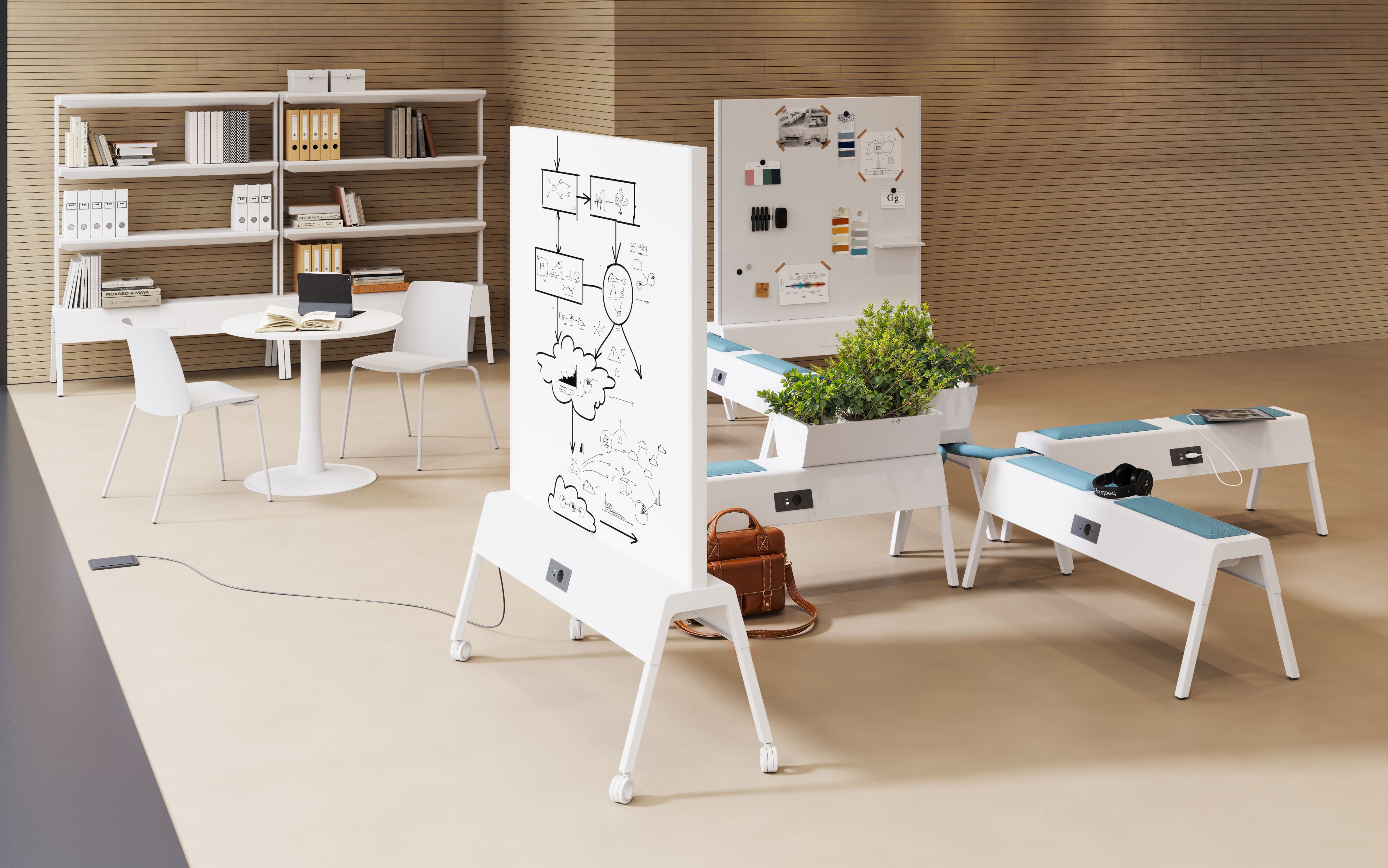 CROSSOVER® - LIVELY WORKING Office desk By Steelbox by Metalway