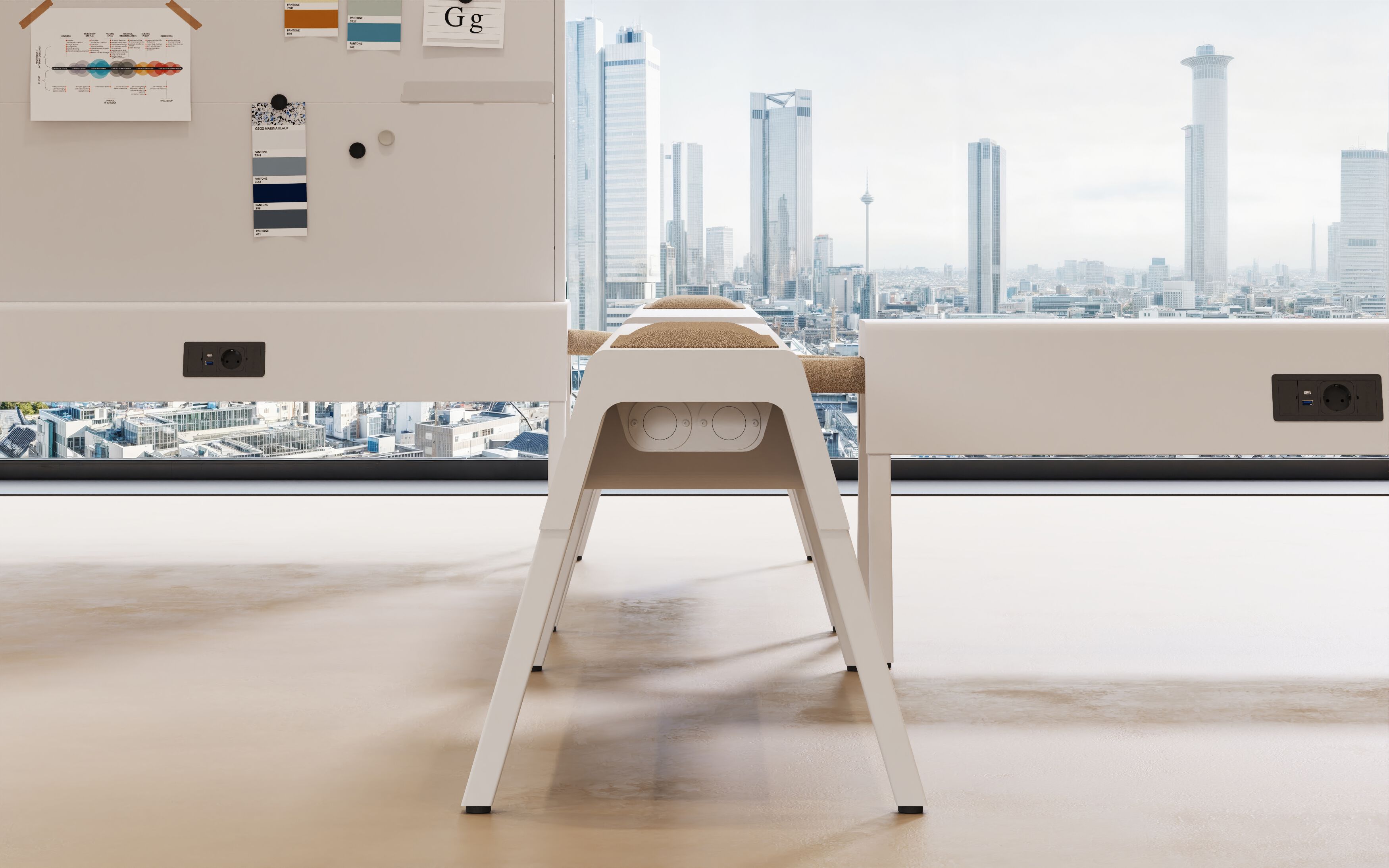 CROSSOVER® - LIVELY WORKING Office desk By Steelbox by Metalway