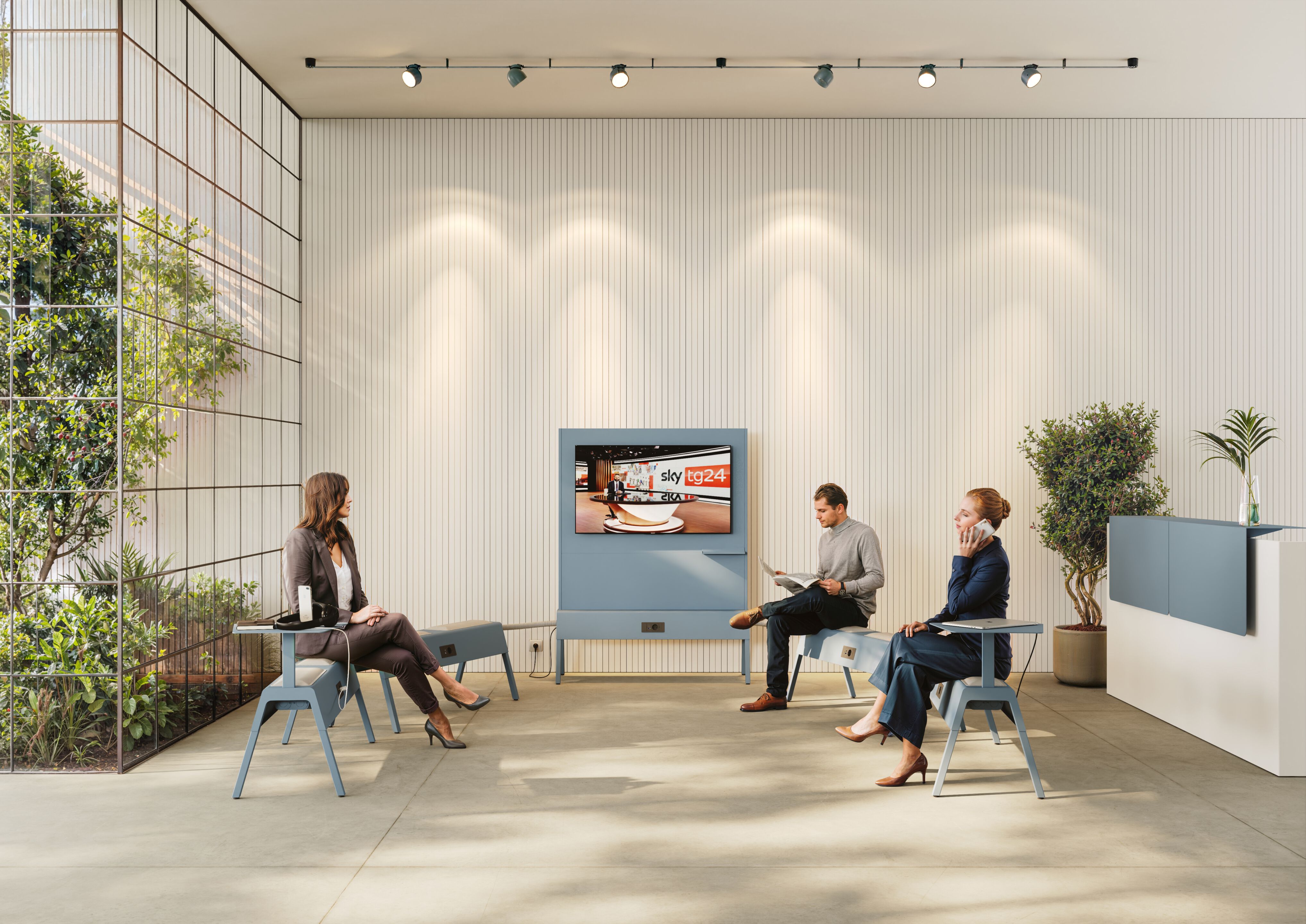 CROSSOVER® - LIVELY WORKING Office desk By Steelbox by Metalway
