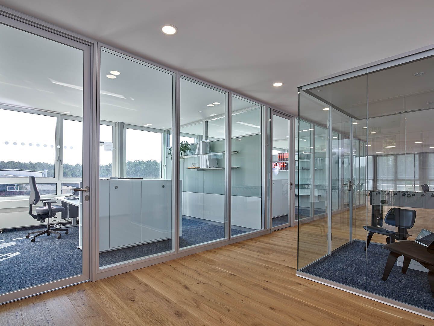 SYSTEM 2000 GLASS WALL Movable wall By Strähle Raum-Systeme