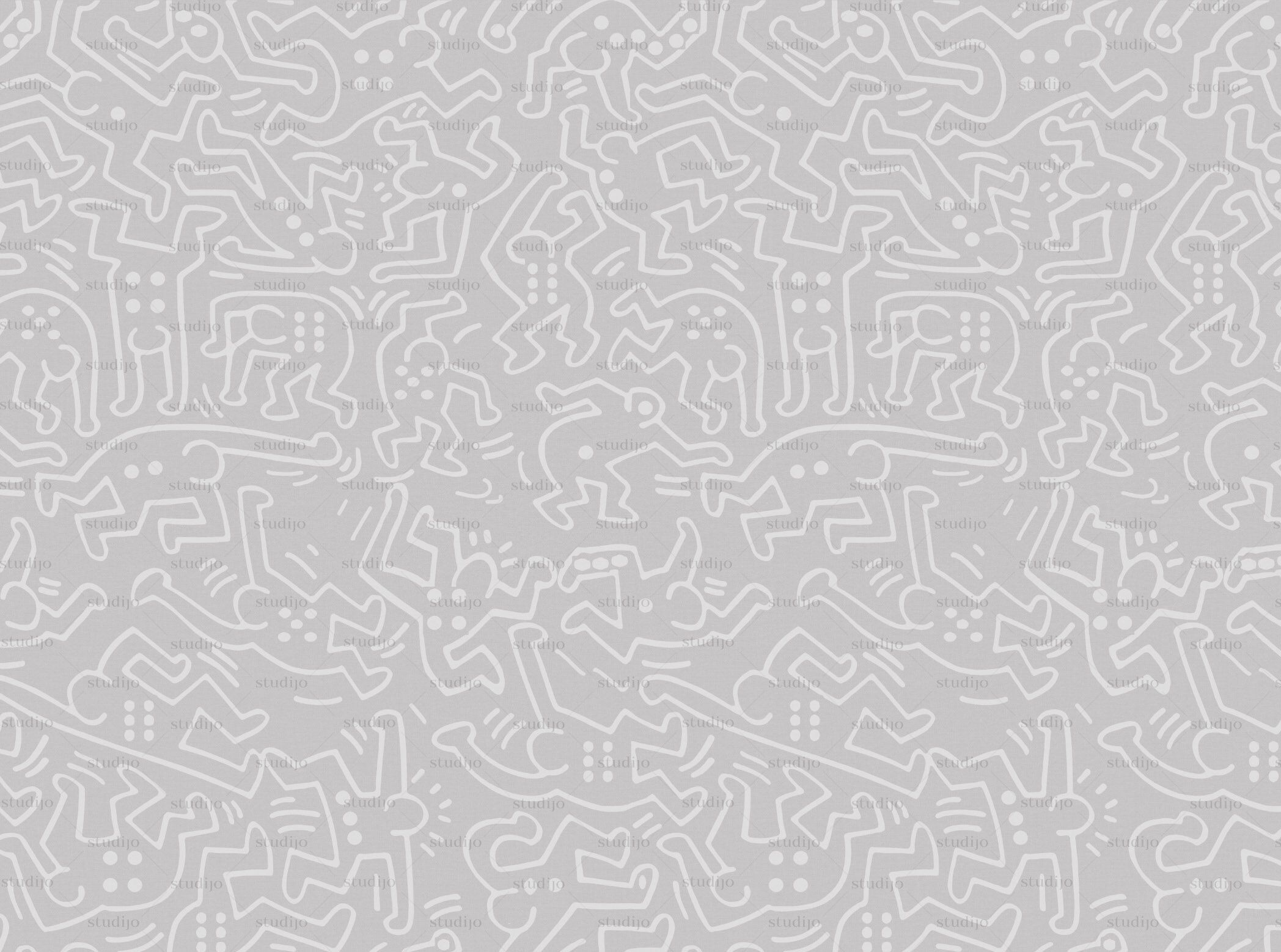 PEOPLE Motif kids wallpaper By Studijo | design Josipa Maras