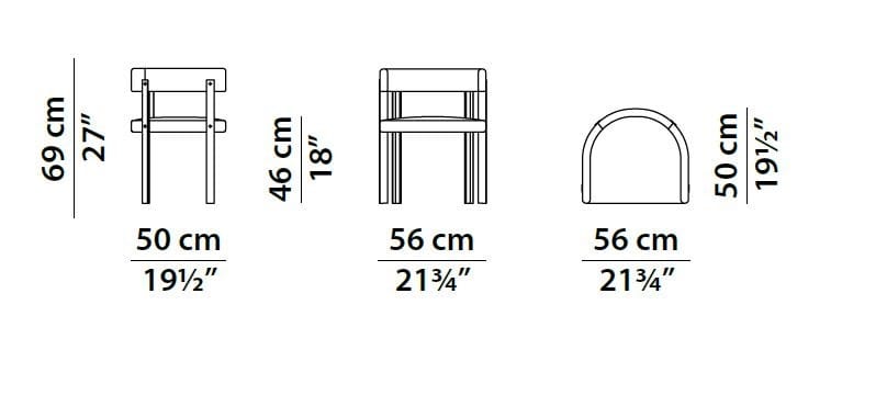 T-CHAIR 椅子 By BAXTER | design Federico Peri