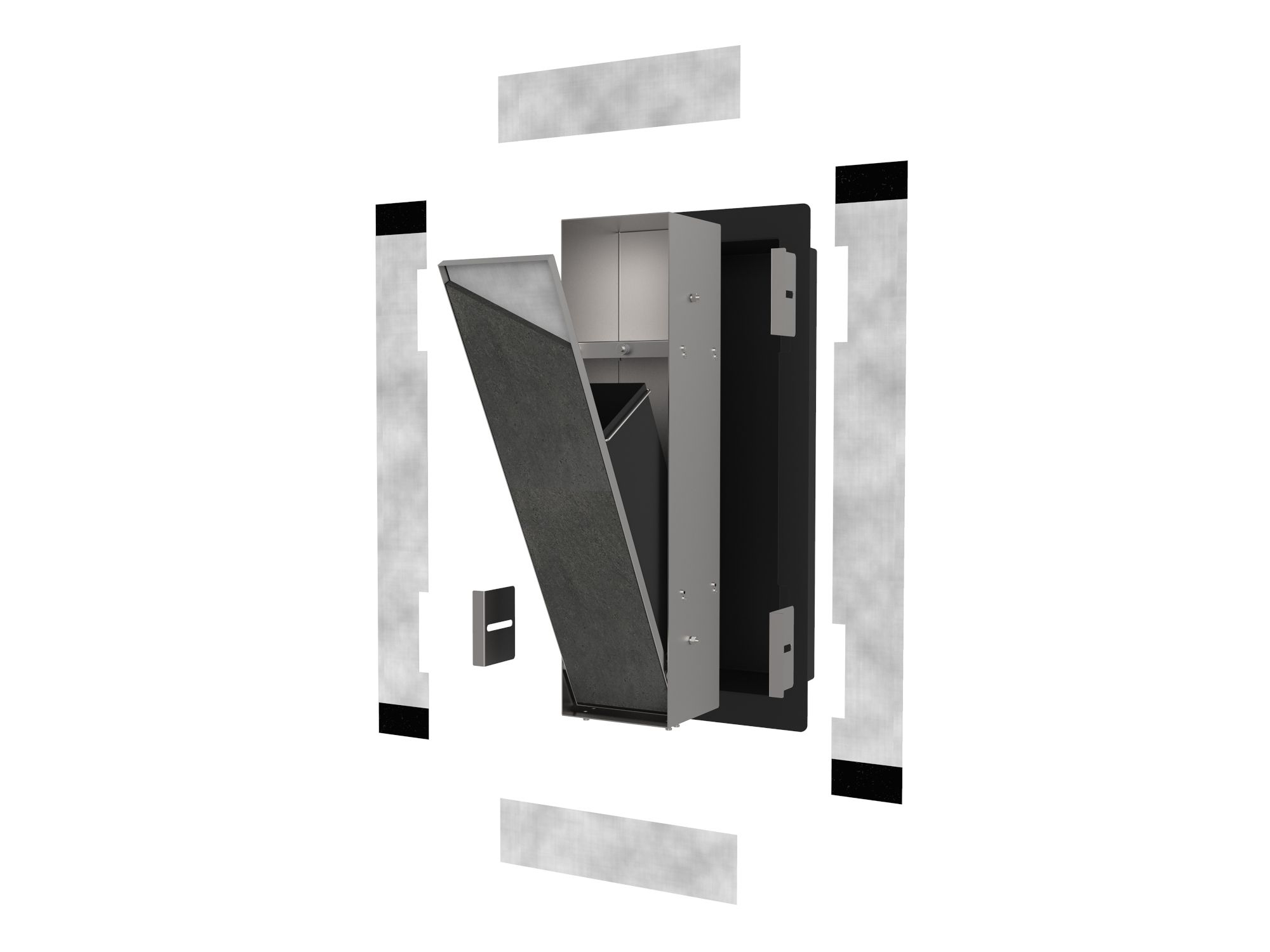 T-ROLL TCL-11 Bathroom waste bin / toilet roll holder By ESS Easy Drain