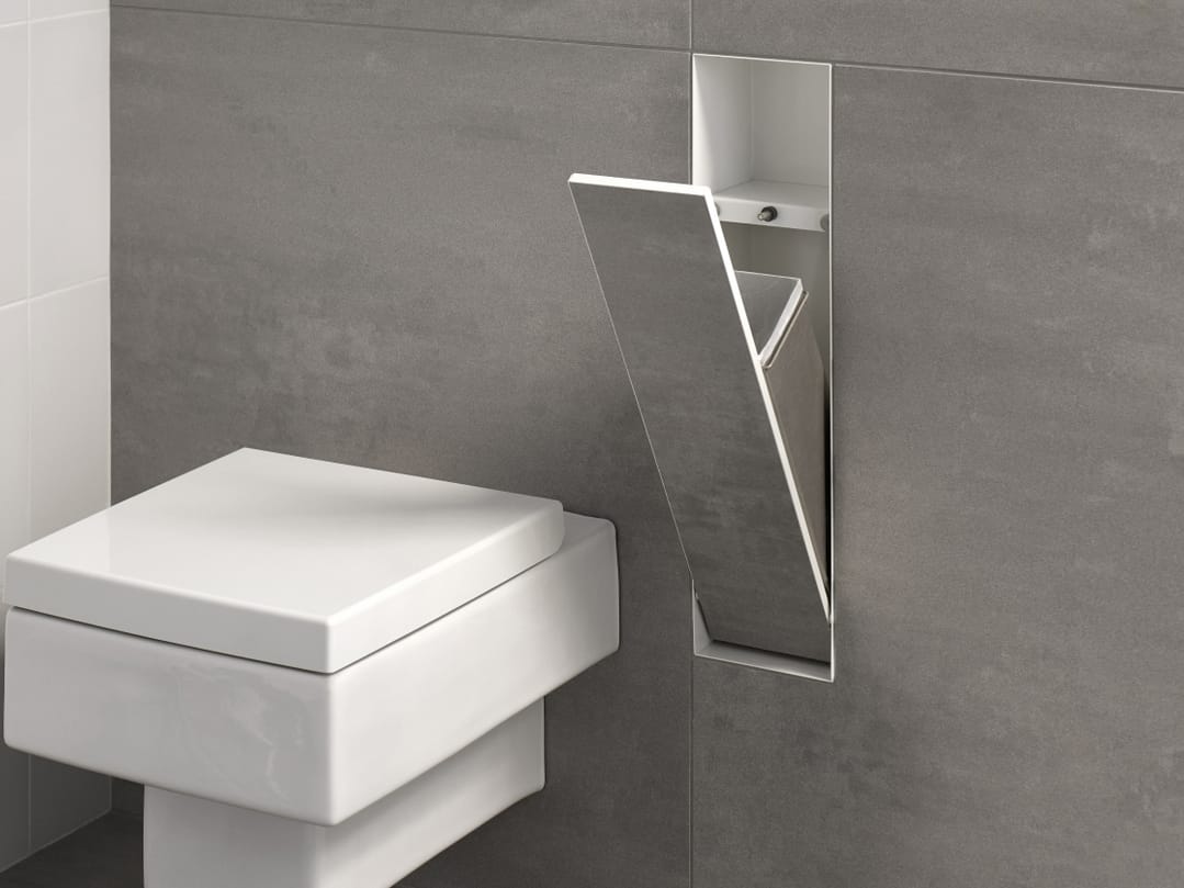 T-ROLL TCL-11 Bathroom waste bin / toilet roll holder By ESS Easy Drain