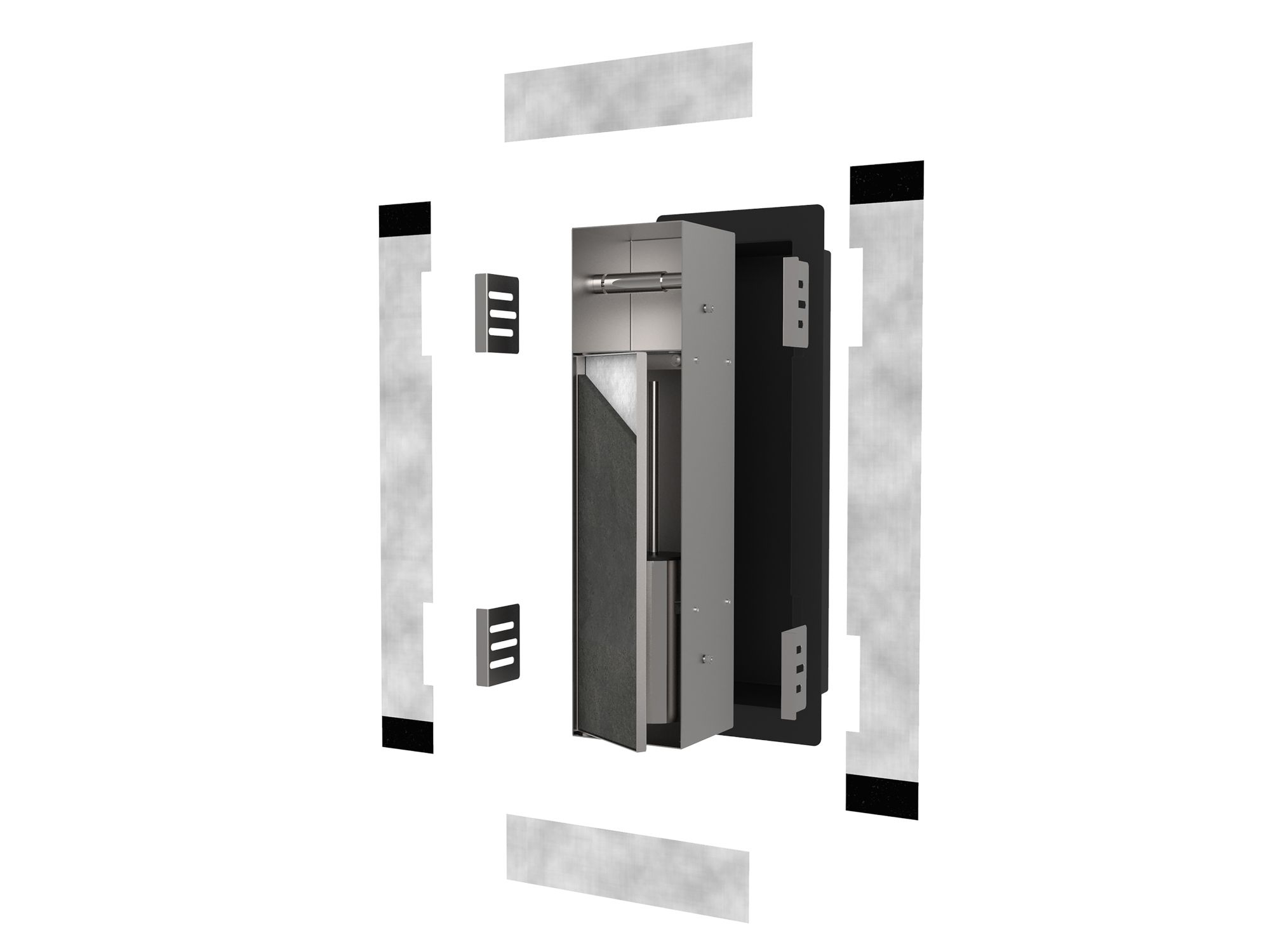 T-ROLL TCL-9 Toilet roll holder / toilet brush By ESS Easy Drain