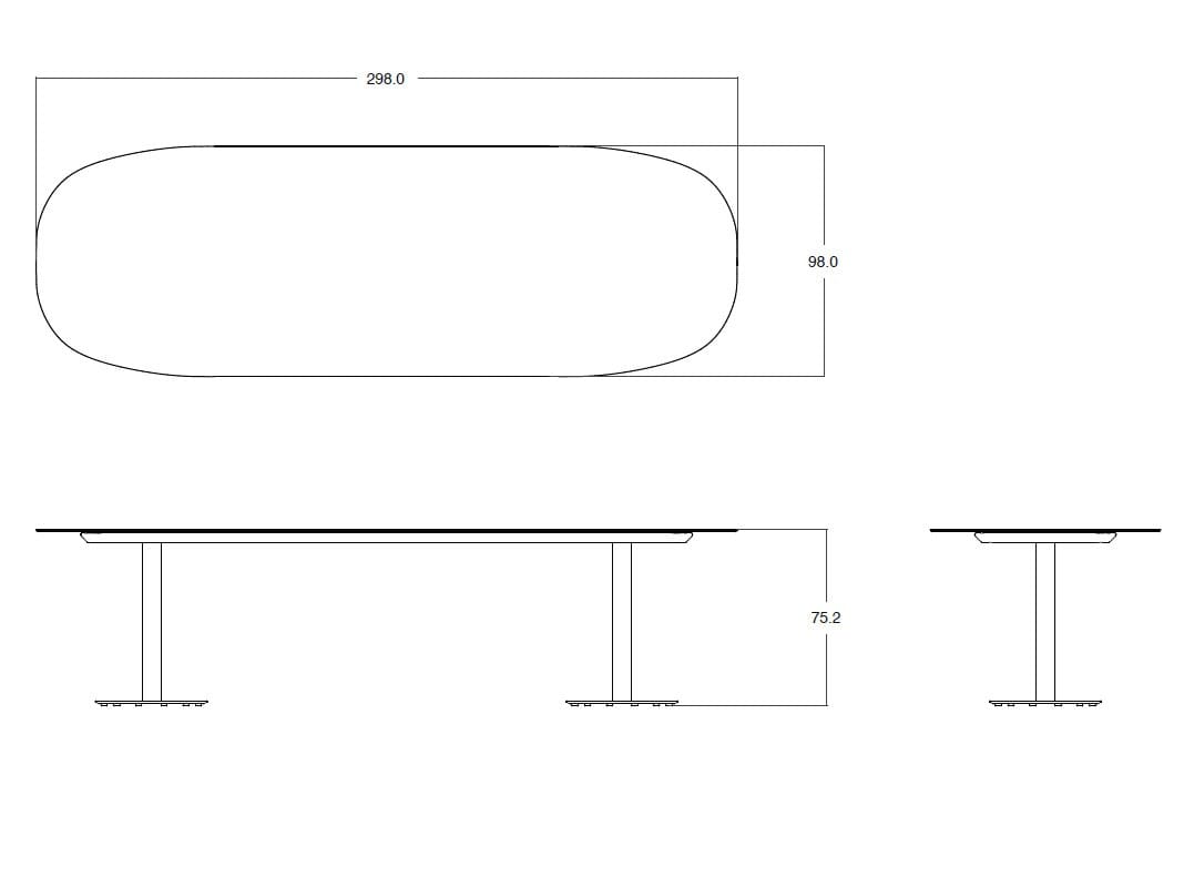 T-TABLE | Ceramic table By TRIBÙ design Merckx+Maes