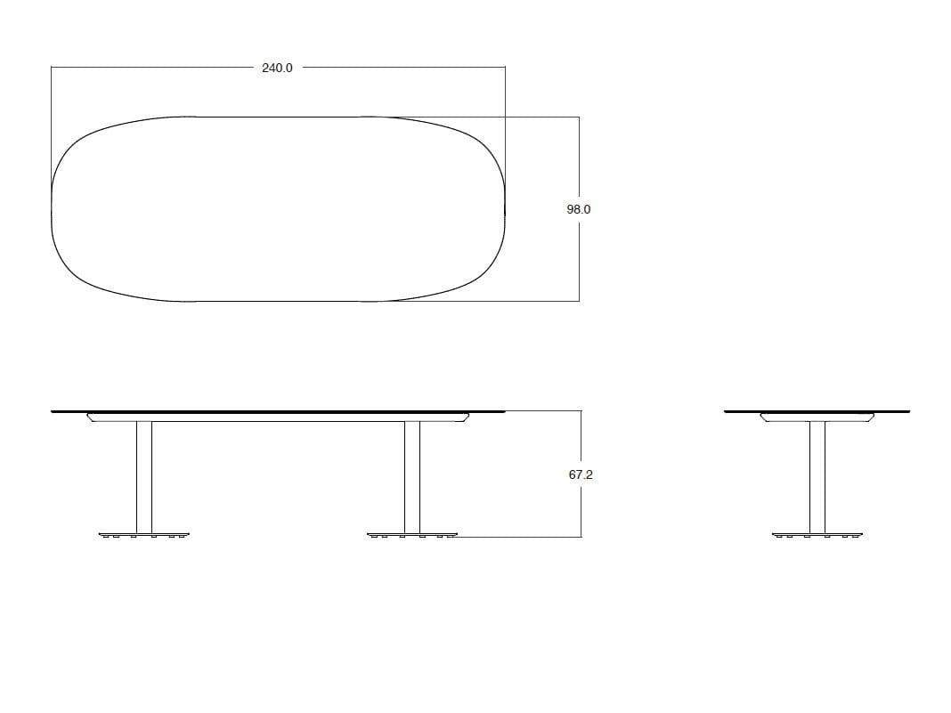 T-TABLE | Ceramic table By TRIBÙ design Merckx+Maes