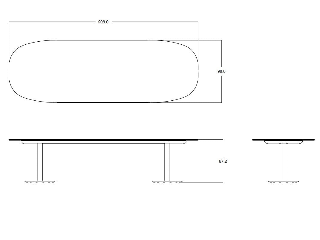 T-TABLE | Ceramic table By TRIBÙ design Merckx+Maes