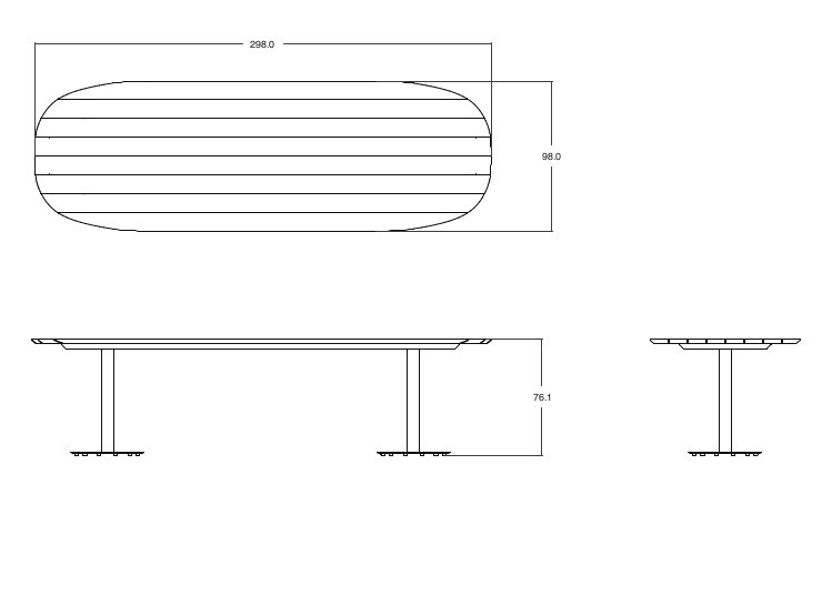 T-TABLE | Teak table By TRIBÙ