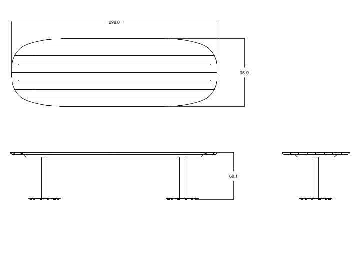 T-TABLE | Teak table By TRIBÙ
