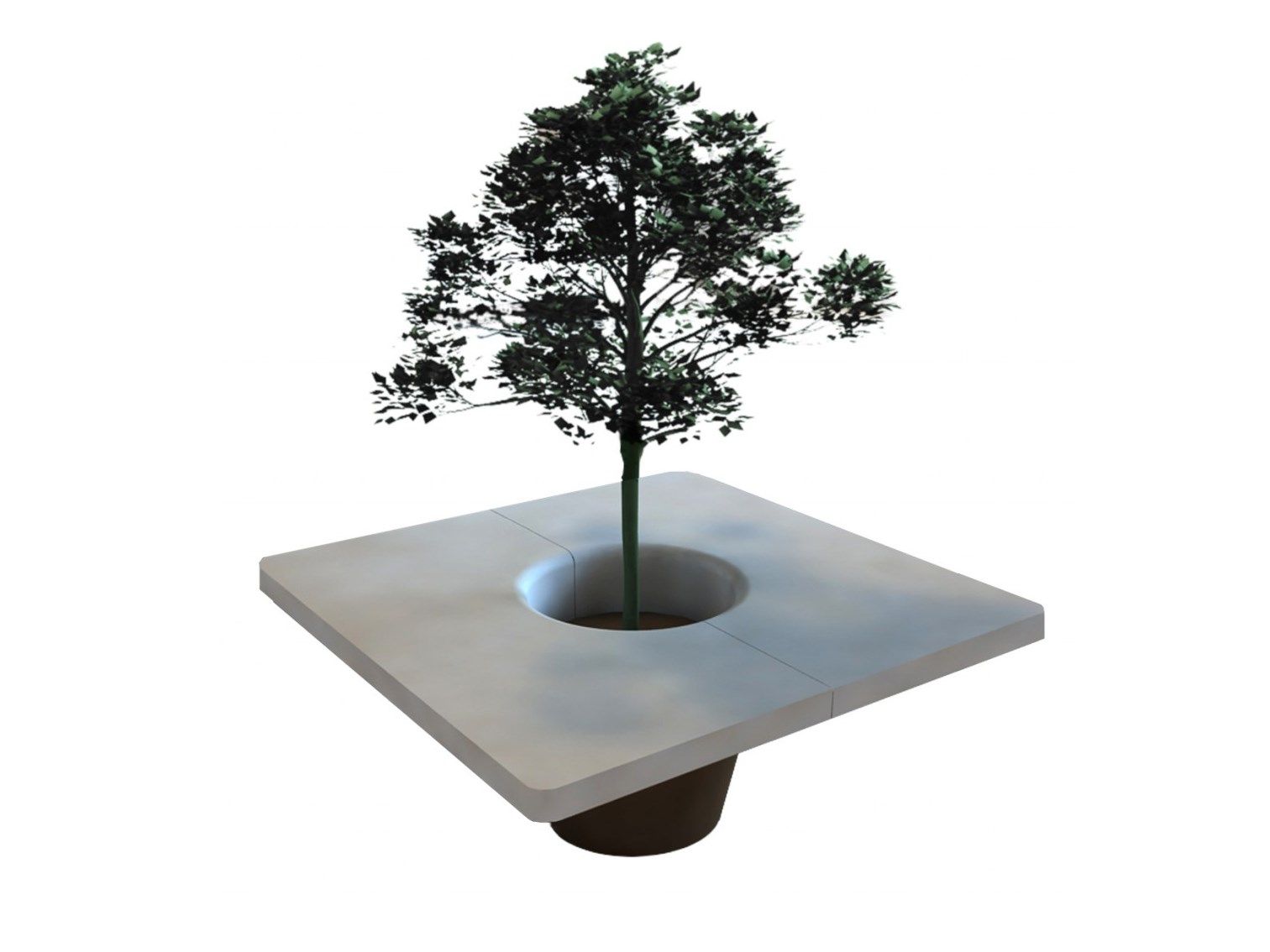 MDF vase TABLE-POT By Compagnie design Adrien Gardère