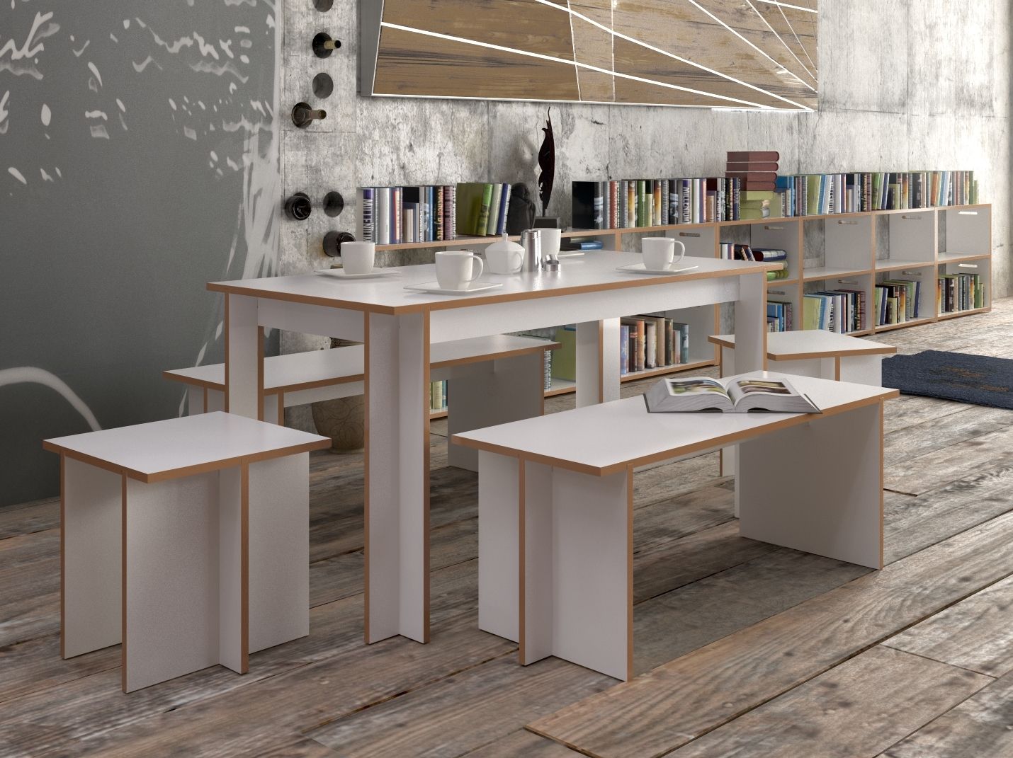 TABLEGROUP | Stool Self-assembling MDF stool By Tojo Möbel | design ...