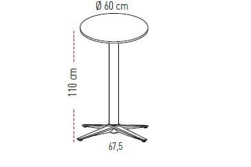 TABULA TAR-20 | High table Tabula Collection By ACTIU
