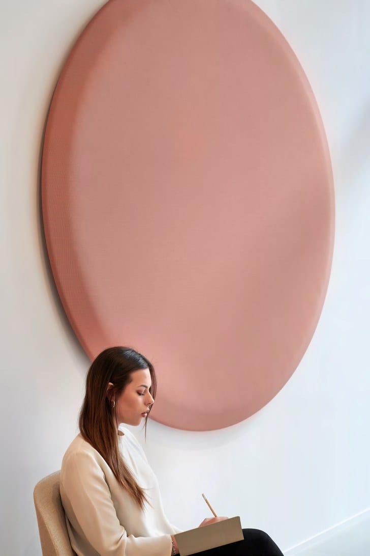 LESSEN TACET Woven vinyl Acoustic wall panel By VERTISOL INTERNACIONAL