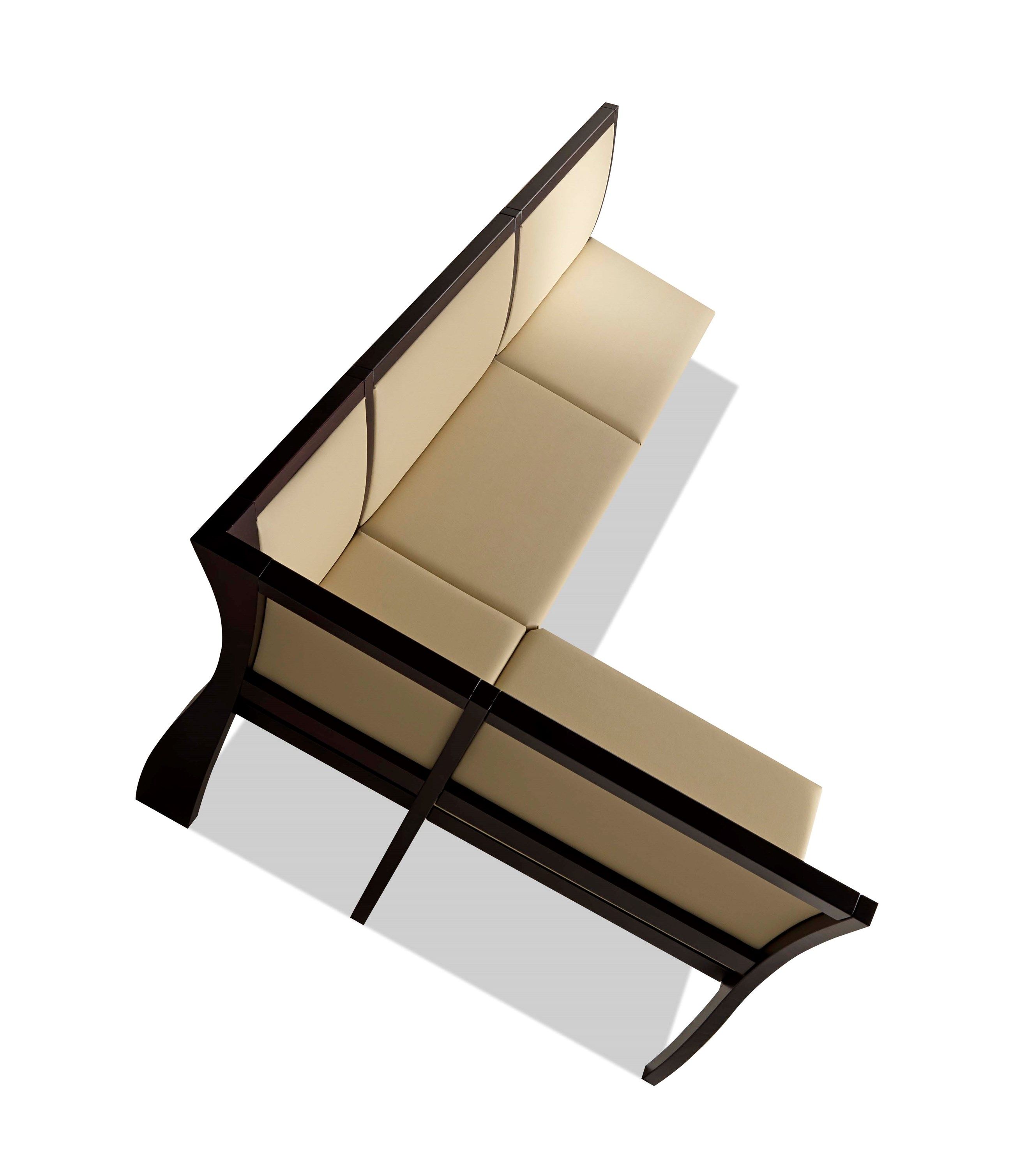 Modular Eco-leather bench TAI | Eco-leather bench seating By Sedex