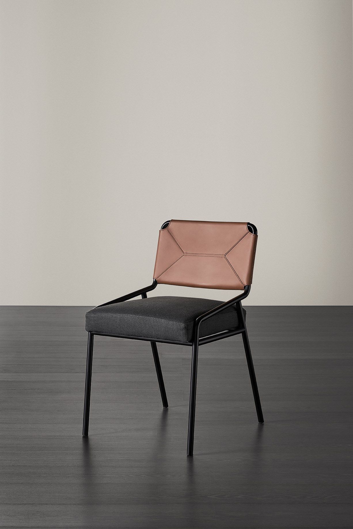 TAI Fabric and leather chair By Meridiani | design Andrea Parisio