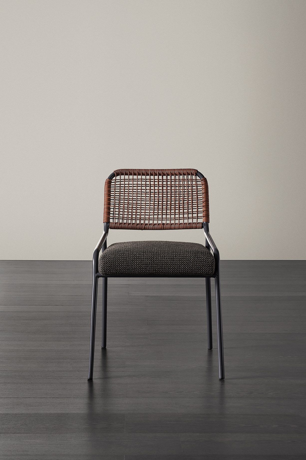 TAI Fabric and leather chair By Meridiani | design Andrea Parisio