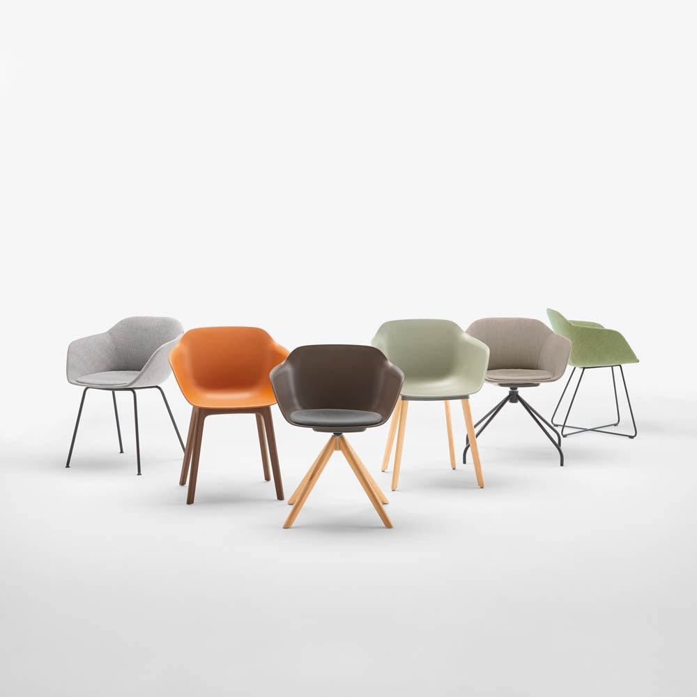 TAIA Swivel trestle-based polypropylene chair By INCLASS | design Simon ...