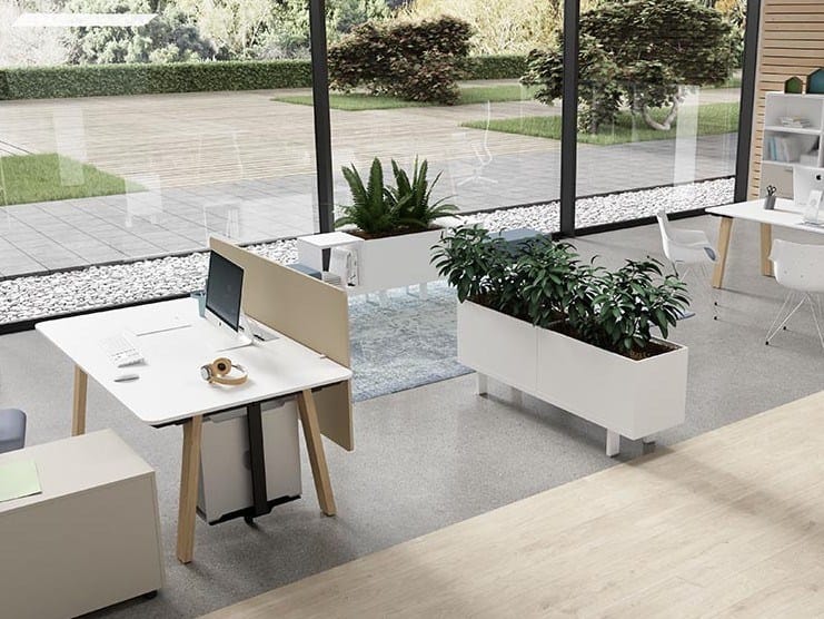 TAKE OFF EVOLUTION COUNTRY | Office desk with cable management Take Off ...