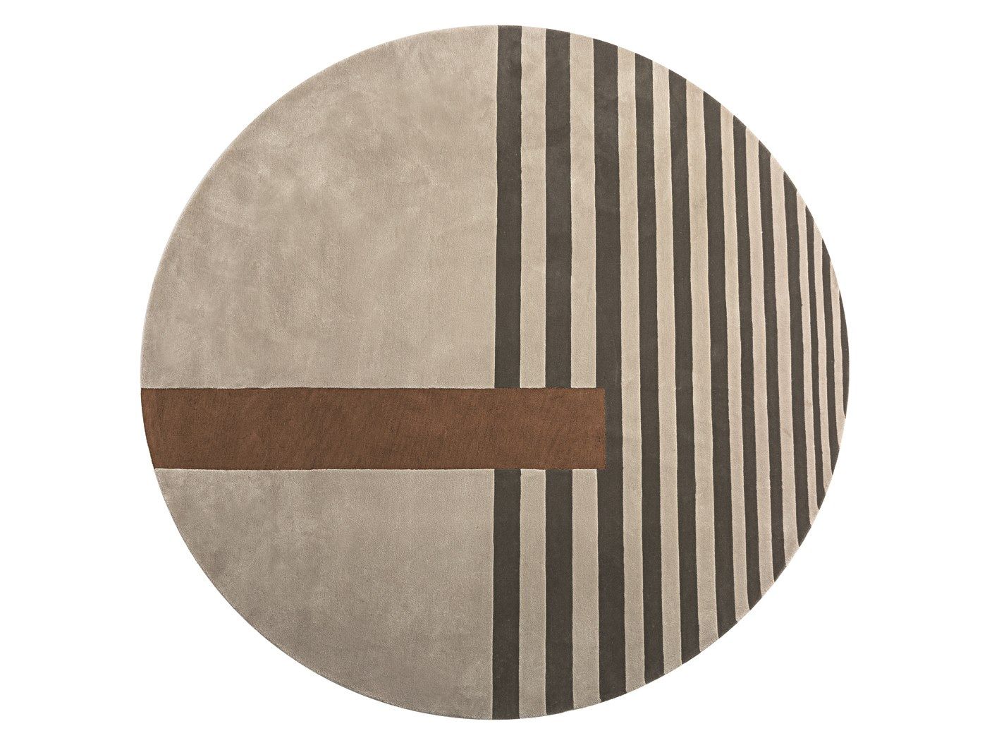 TAL Round handmade wool rug By Shake