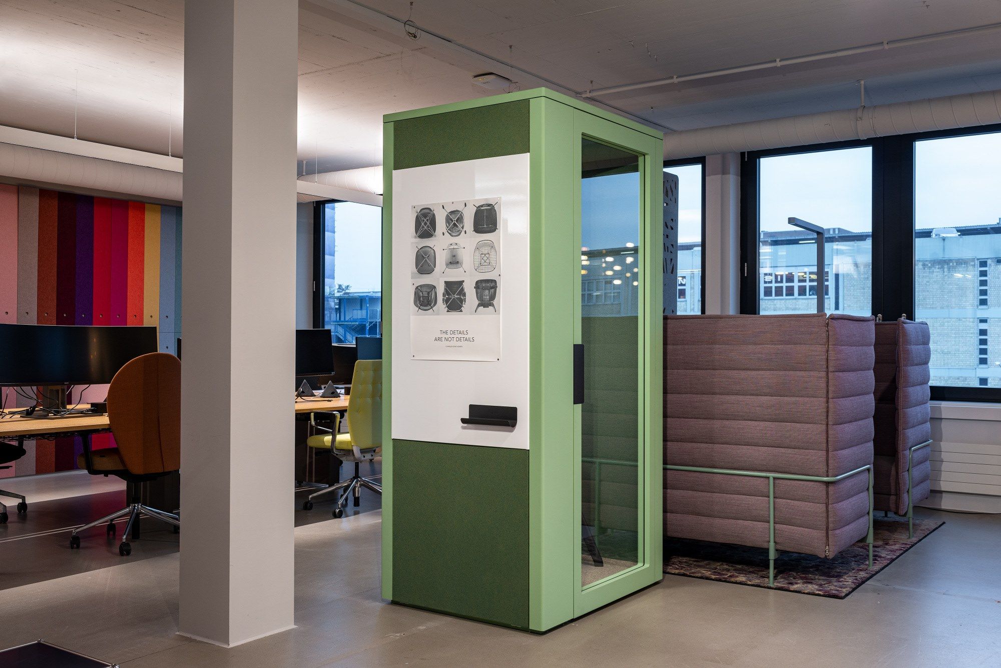 TALKY S75 Acoustic phone booth with integrated lighting By Talky ...