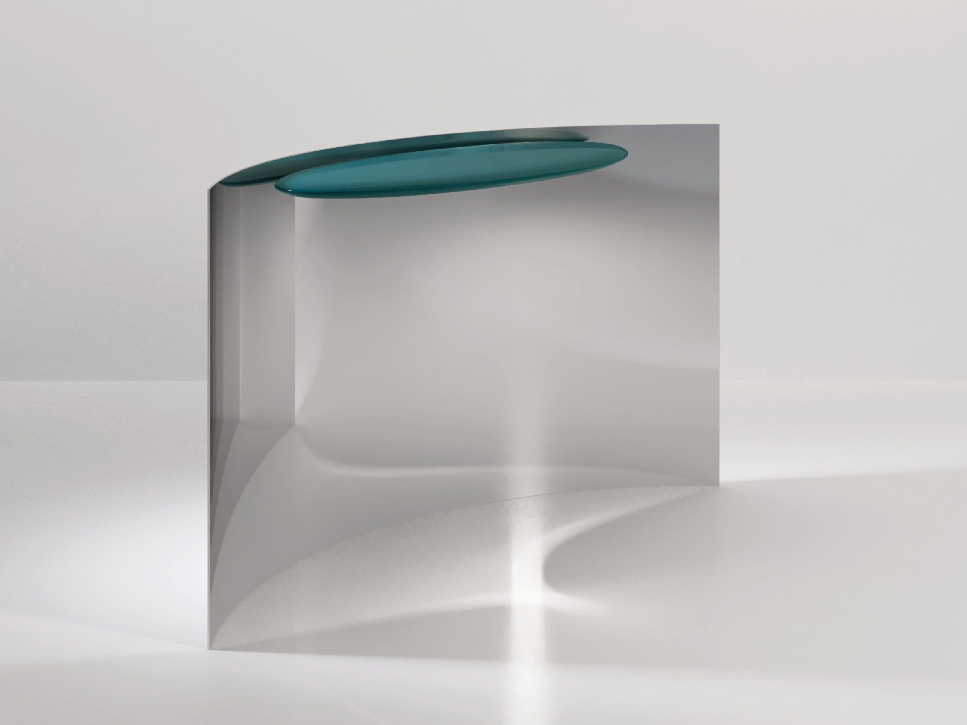 TANGENT Metal console table By Secolo | design Artefatto