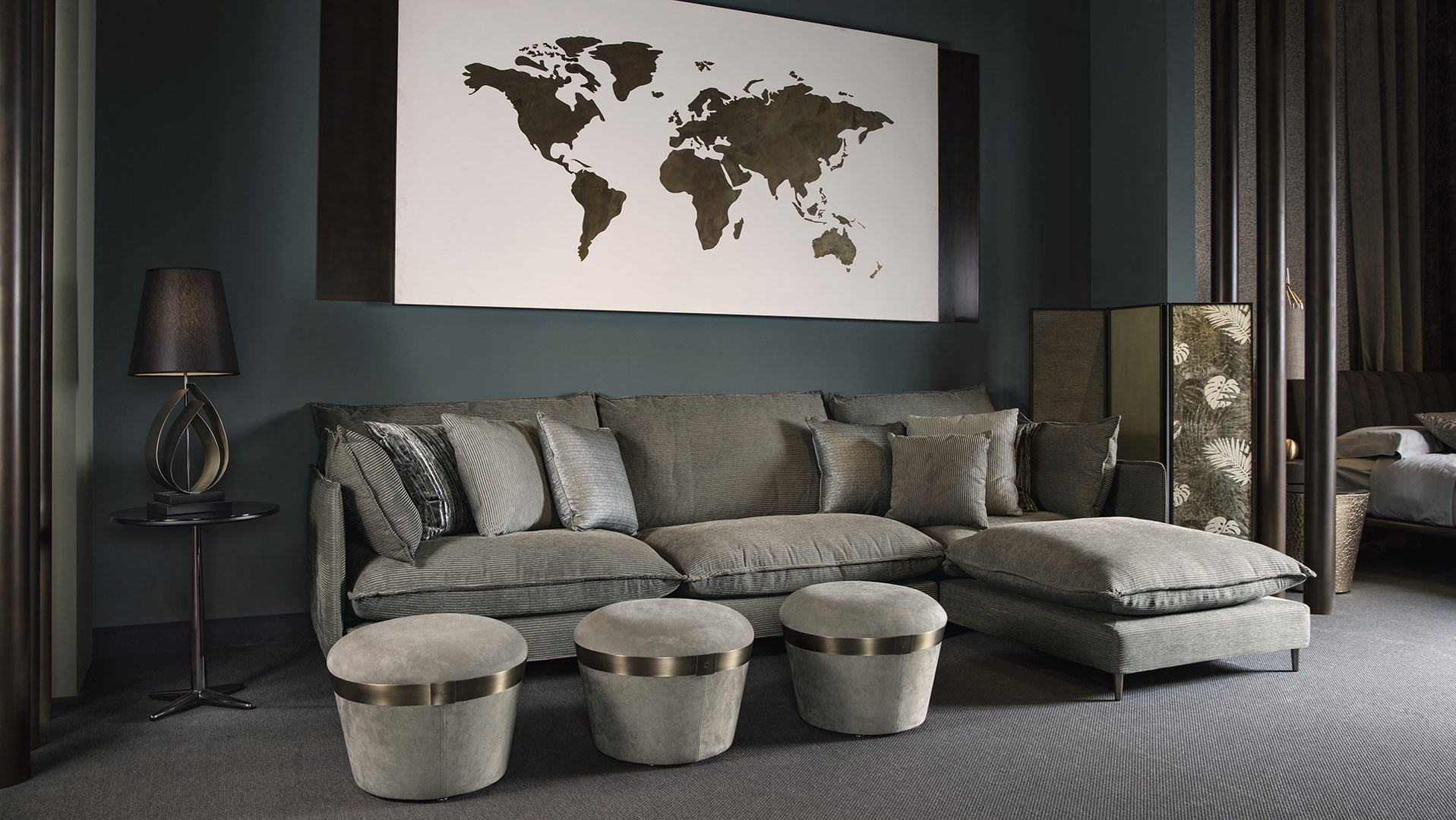 TANGO EASY | Sofa with chaise longue By Cantori design Castello Lagravinese