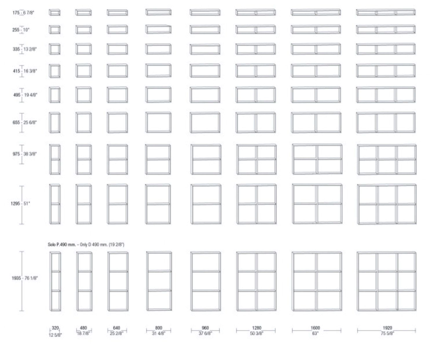 TAO Sectional wall-mounted wooden storage wall By MisuraEmme | design ...