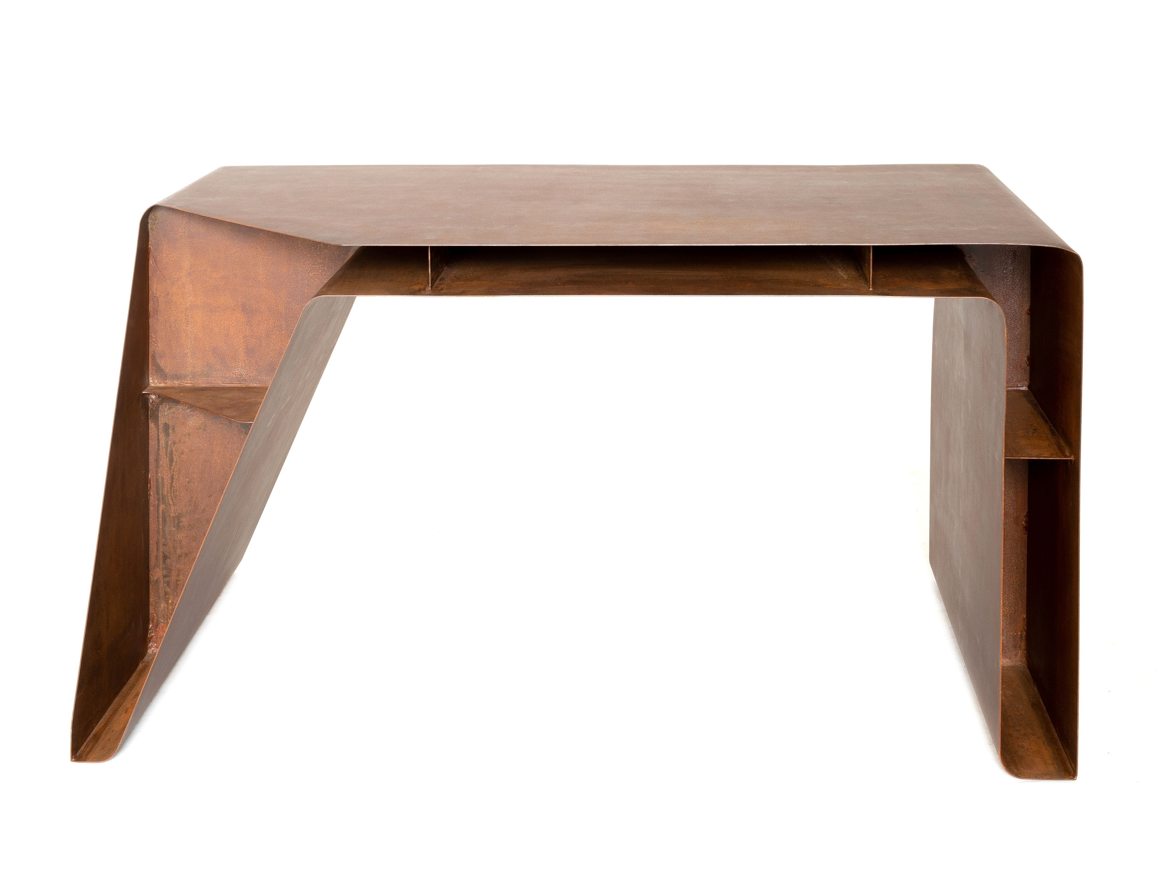TAPE Rectangular Corten™ writing desk By TrackDesign | design Umberto ...